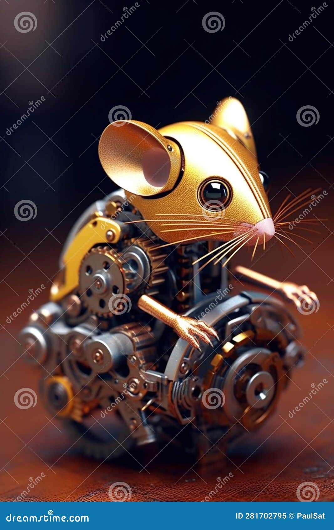 Mouse Robot. Artificial Mouse.the Concept of the Future. Stock ...