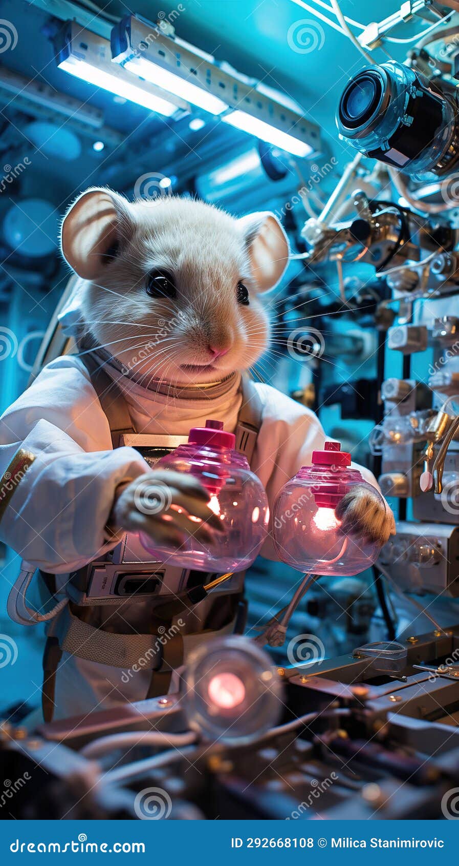 Mouse Scientist Wearing Glasses Cartoon | CartoonDealer.com #271597555