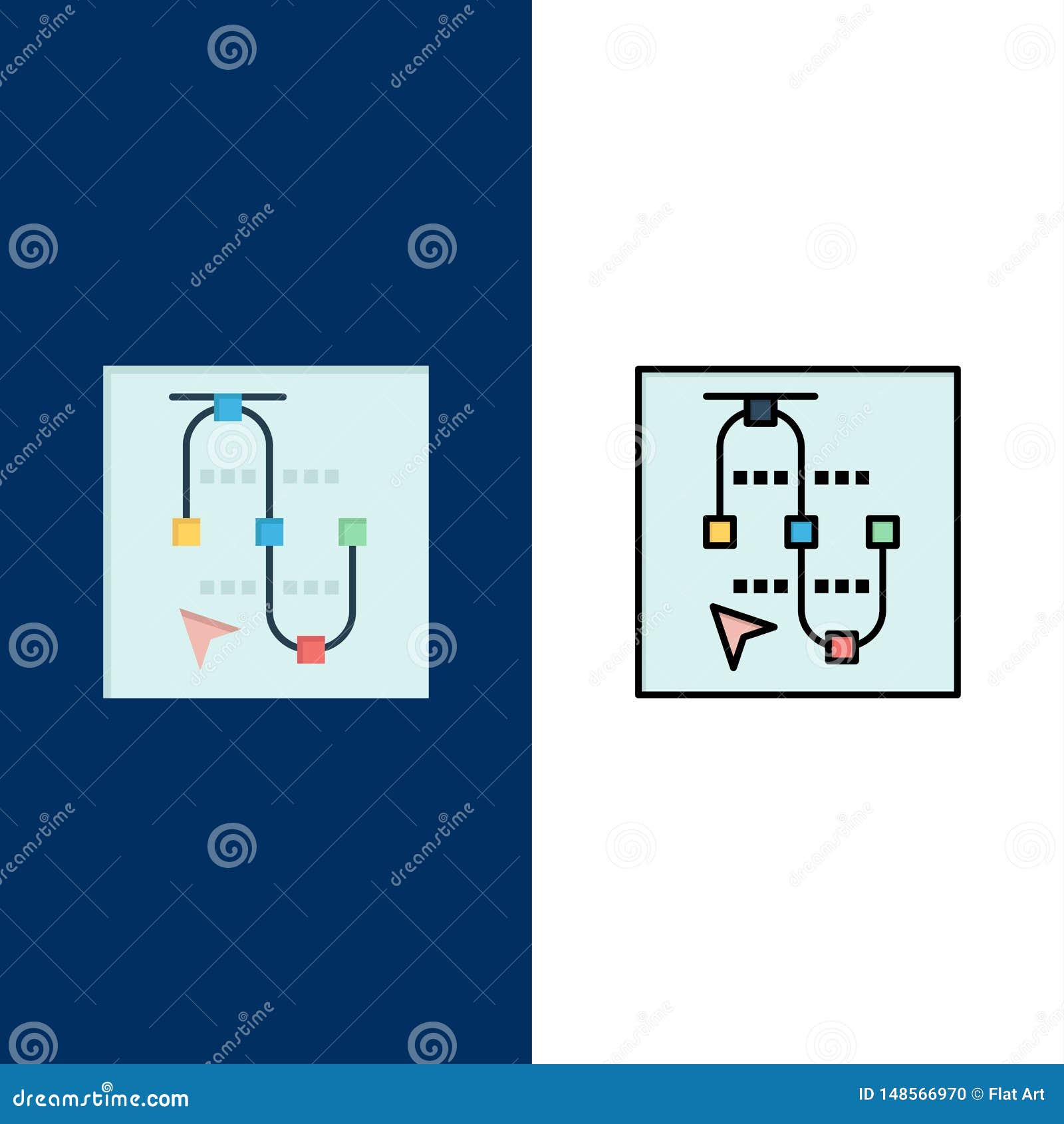 Mouse, Screen, Vector, , Arrow Icons. Flat and Line Filled Icon Set ...