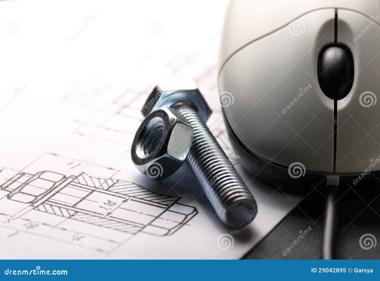 Mouse and bolt stock image. Image of element, closeup - 29042895