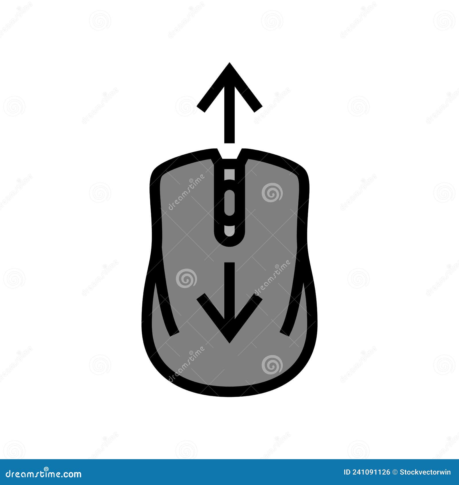 Mouse Scroll Color Icon Vector Illustration Stock Illustration ...