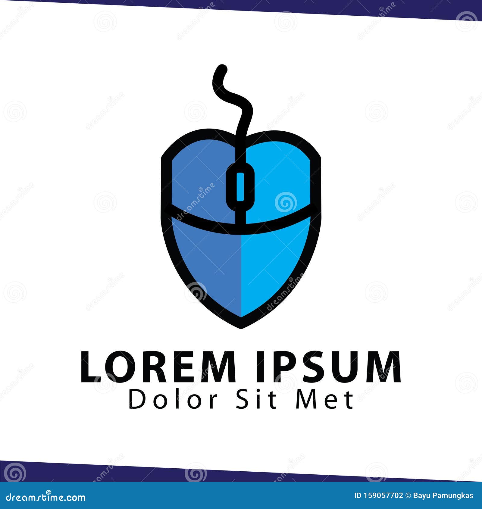 Mouse Shield Logo Icon Vector Template. Mouse Art Technology Logo Stock ...