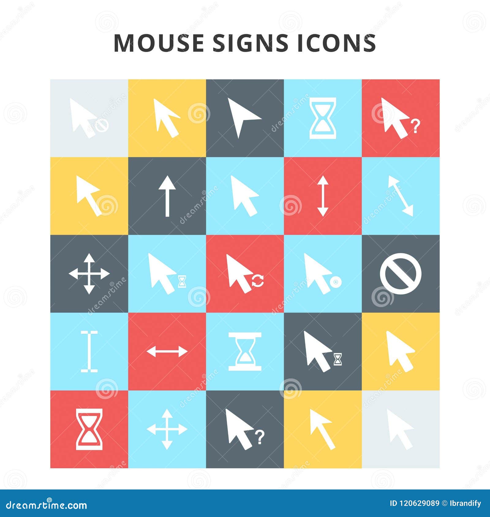 Mouse Sign Icons stock vector. Illustration of gear - 120629089