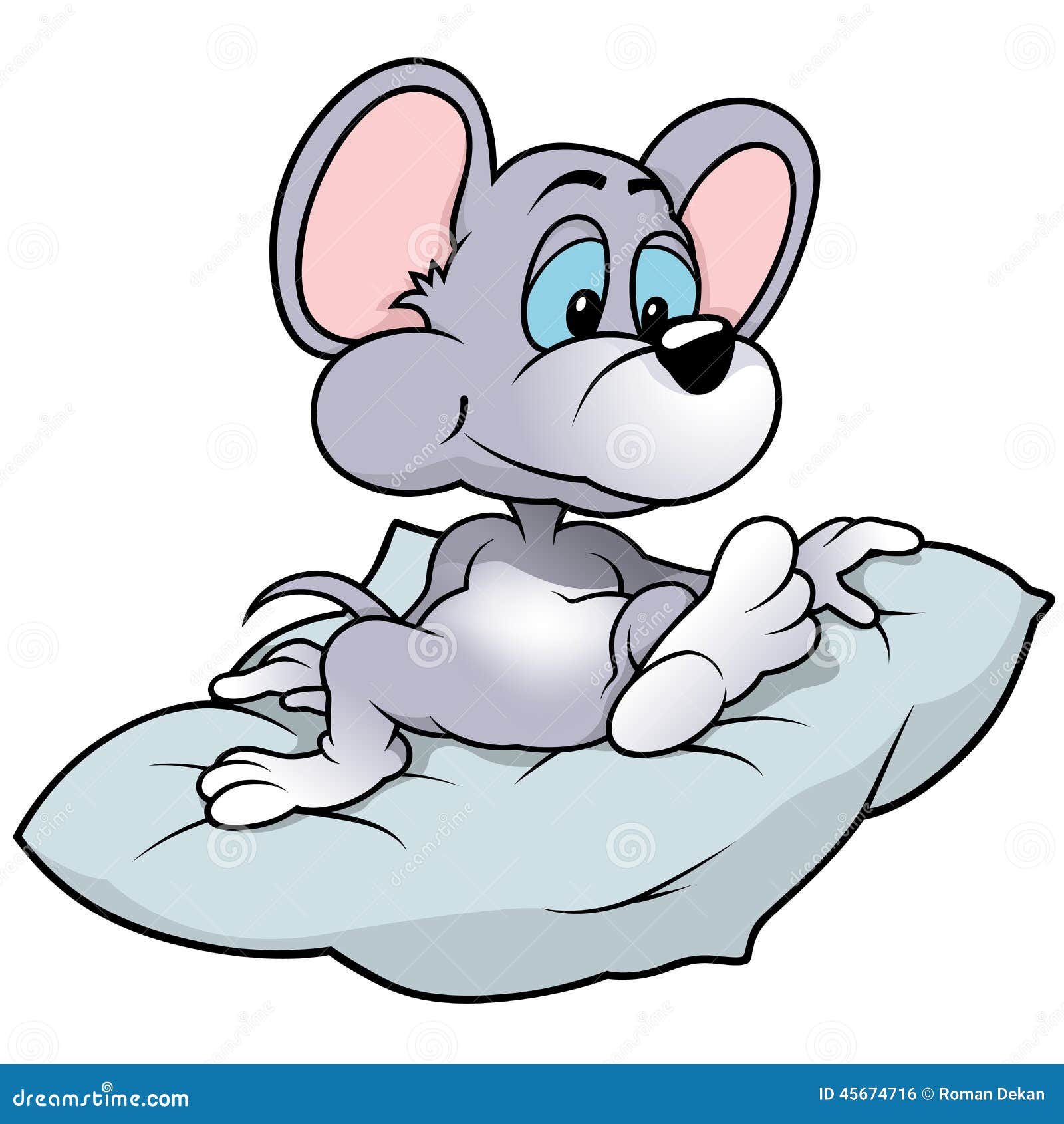 Mouse Sitting stock vector. Illustration of satisfied - 45674716