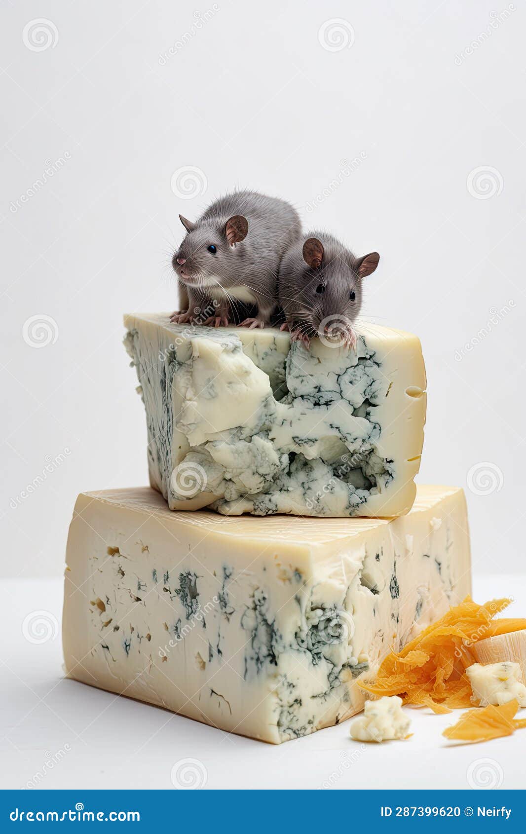 Mouse on stack of cheese stock photo. Image of snack - 287399620