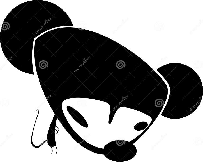 Mouse (stylized) stock vector. Illustration of mickey - 3936268