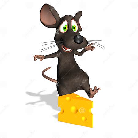 Mouse - Swiss Cheese stock illustration. Illustration of cartoon - 2906310