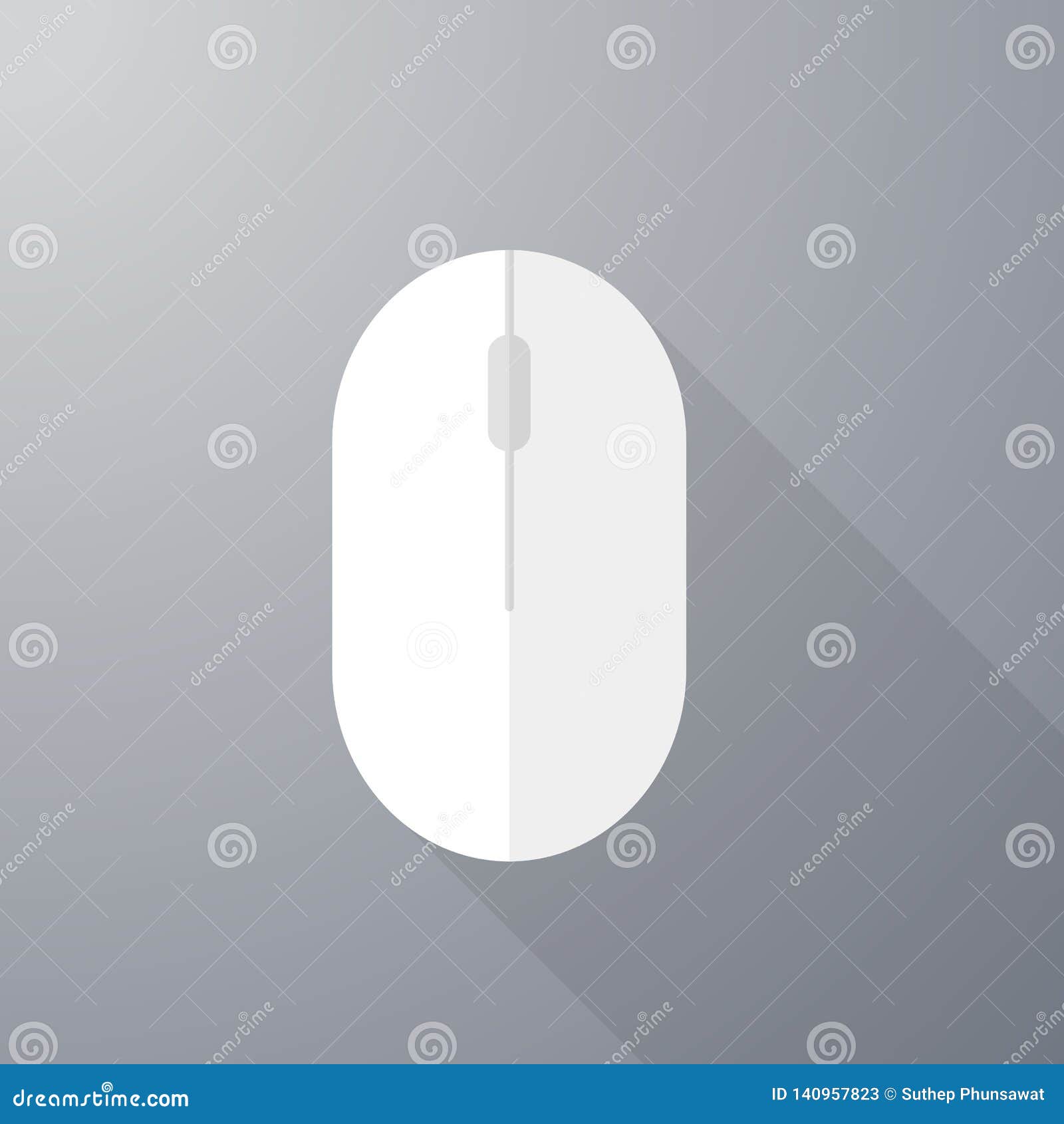 Mouse Symbol with Flat Design, Vector Design Element Illustration Stock ...