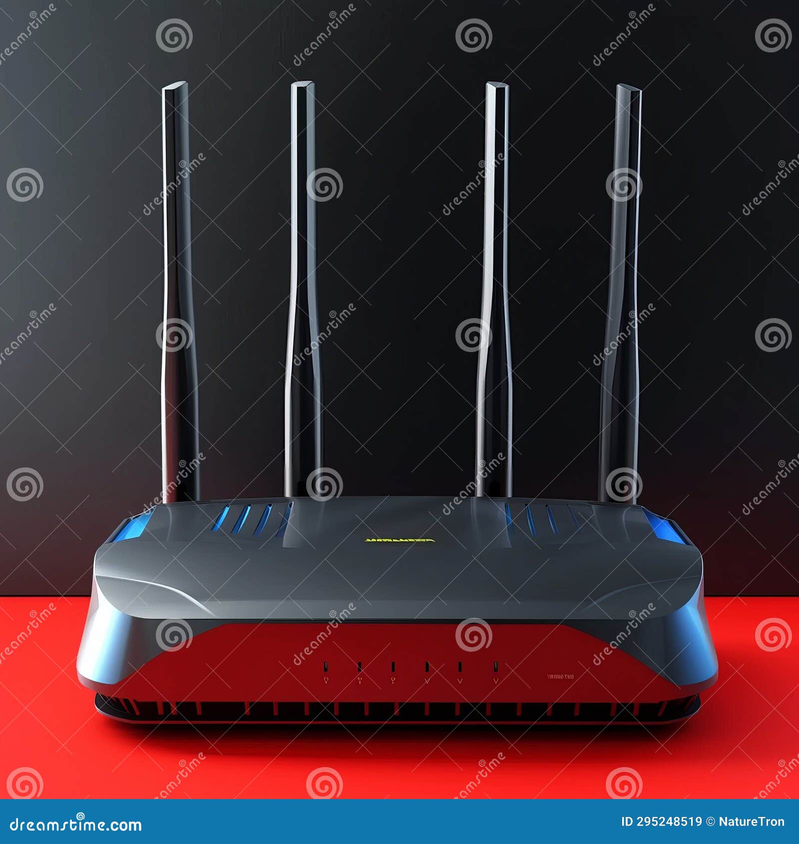 Mouse on a Table Computer Network Cable Server Stock Illustration ...