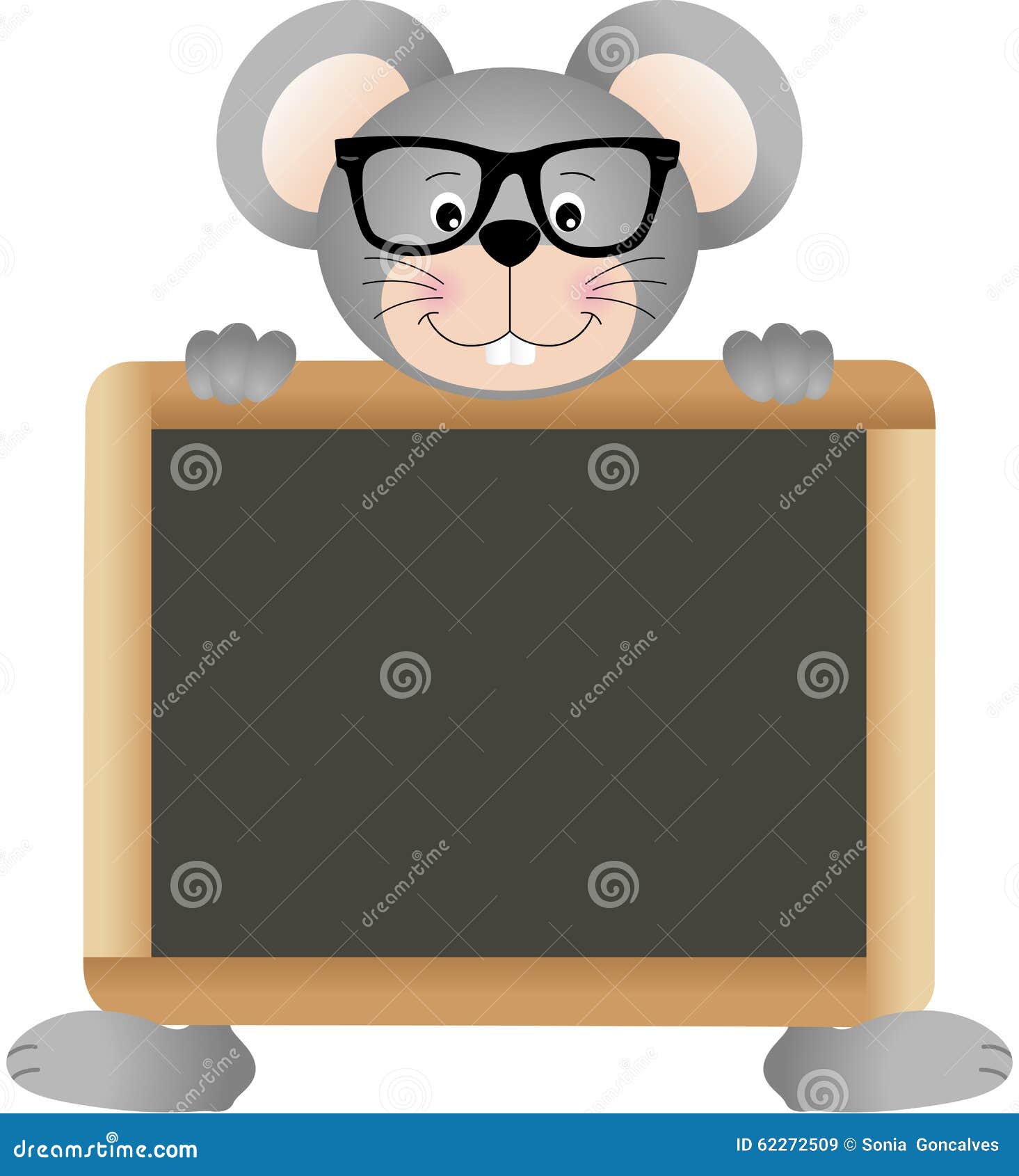 Mouse Teacher with School Board Stock Vector - Illustration of black ...