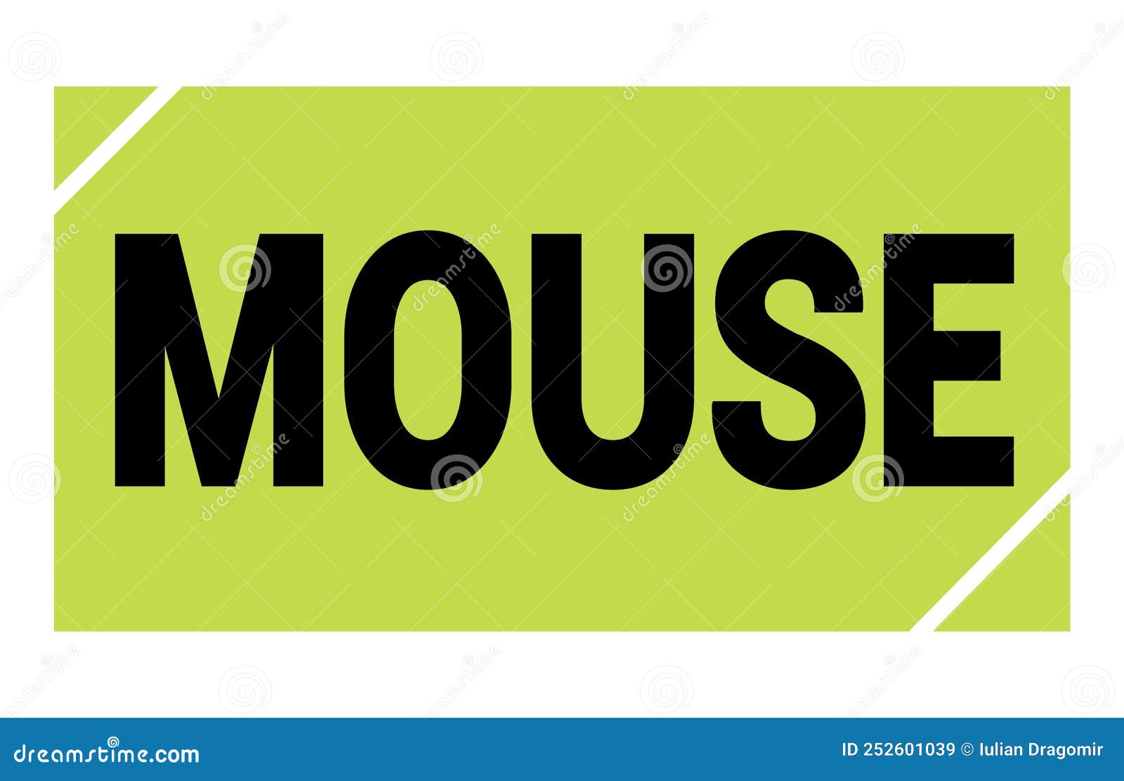 MOUSE Text Written on Green-black Stamp Sign Stock Illustration ...
