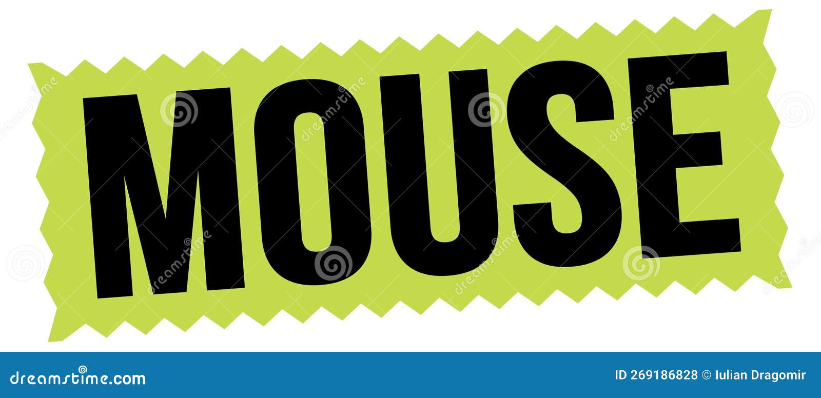 MOUSE Text Written on Green-black Stamp Sign Stock Illustration ...