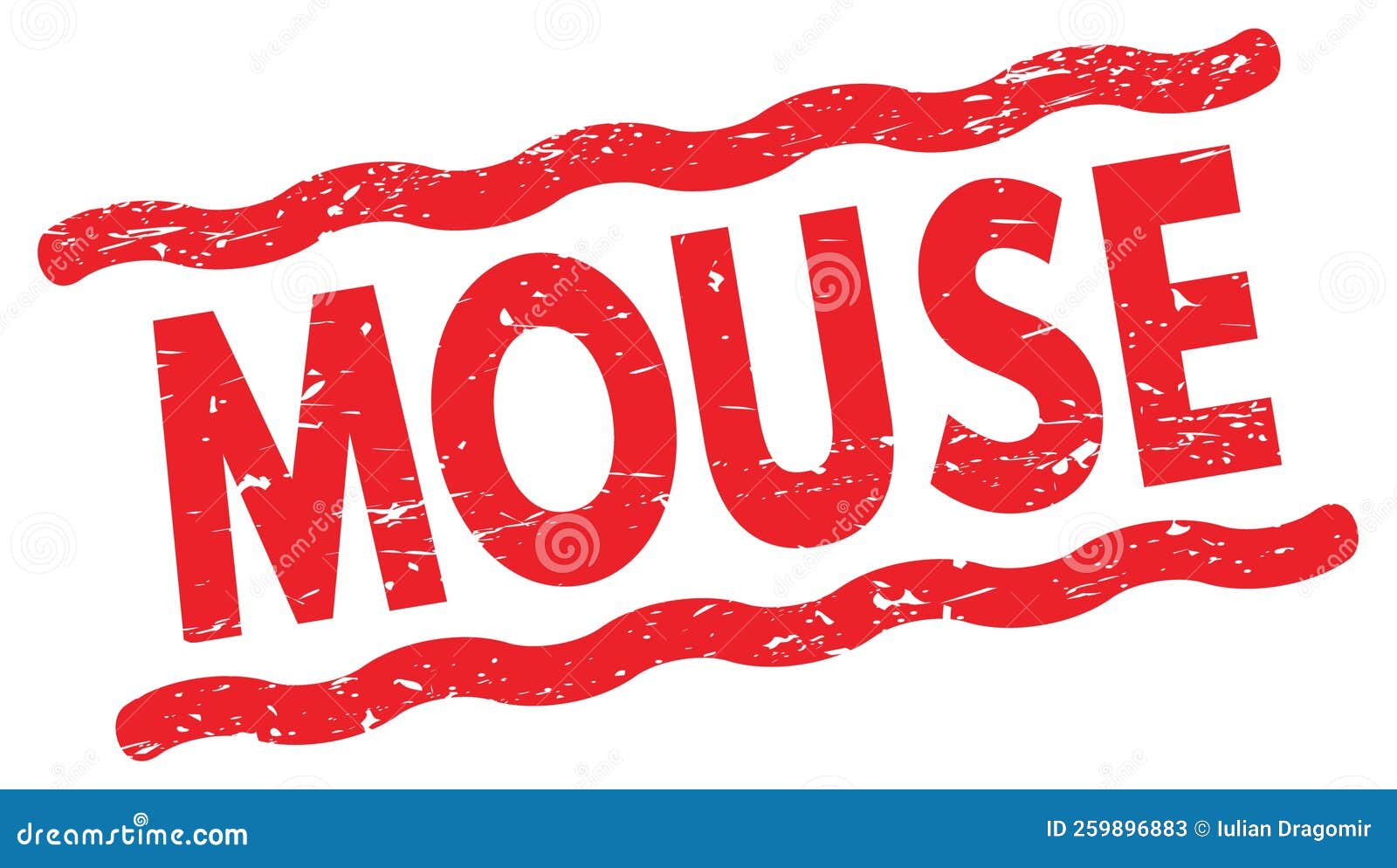 MOUSE Text on Red Lines Stamp Sign Stock Illustration - Illustration of ...