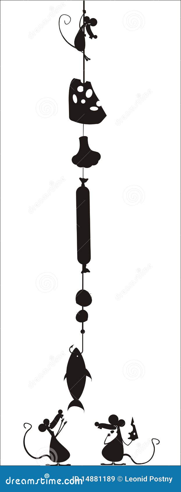 Mouse thief stock illustration. Illustration of cheese - 14881189