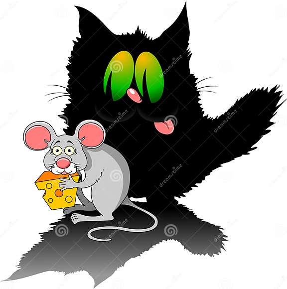 Mouse thief stock illustration. Illustration of postcard - 85610381