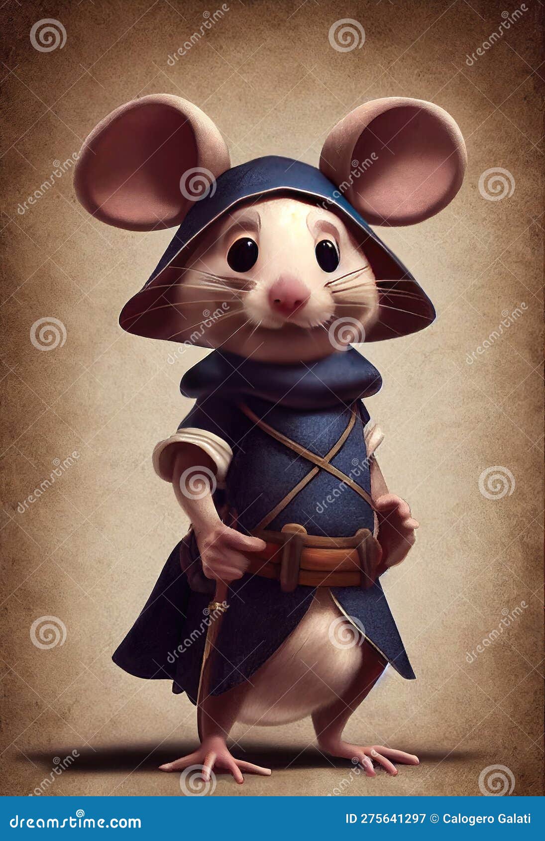 A Mouse Thief in Medieval Dress, 3d Illustration, Ai Generated Image ...