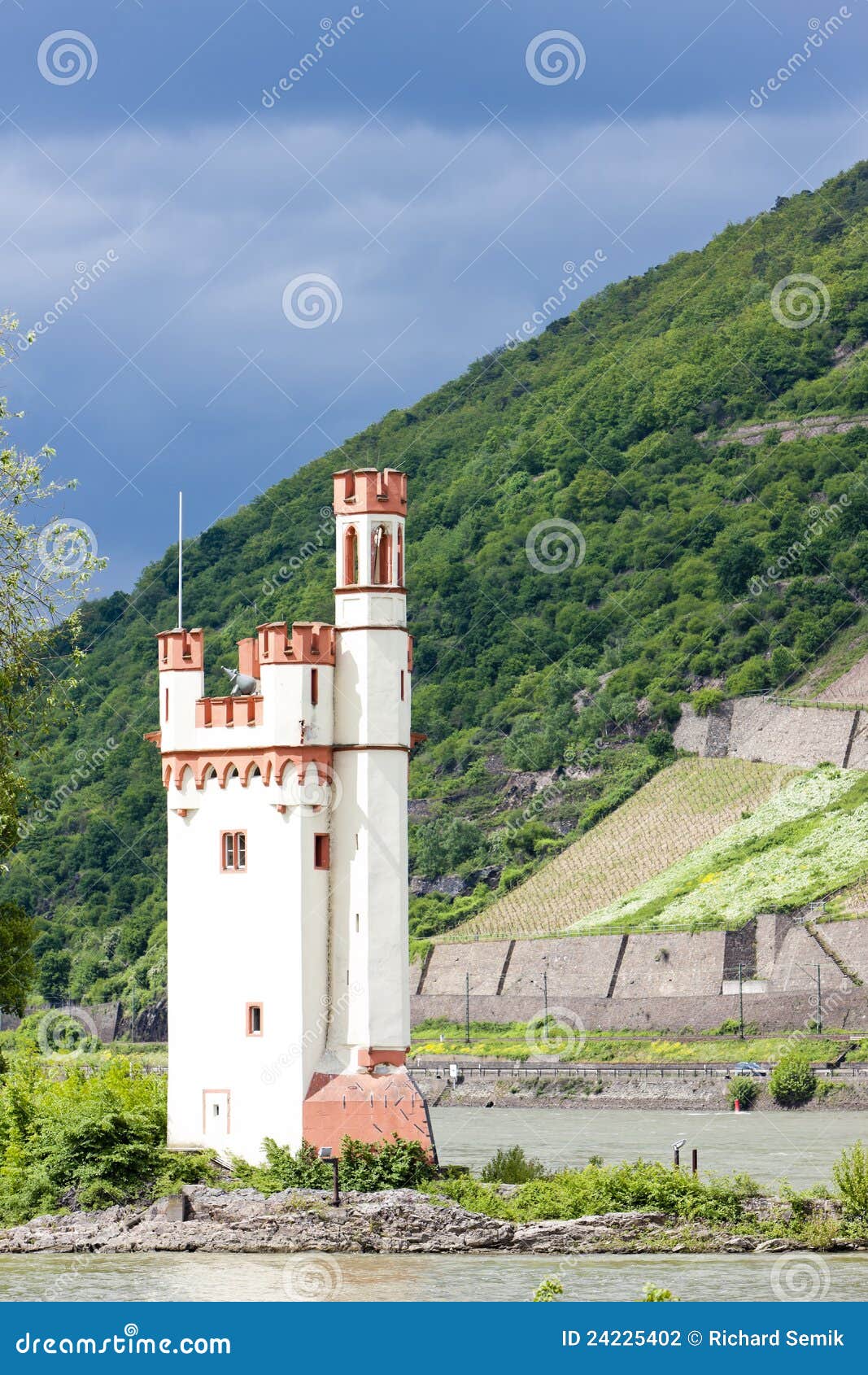 Mouse Tower, Germany stock photo. Image of bingen, medieval - 24225402