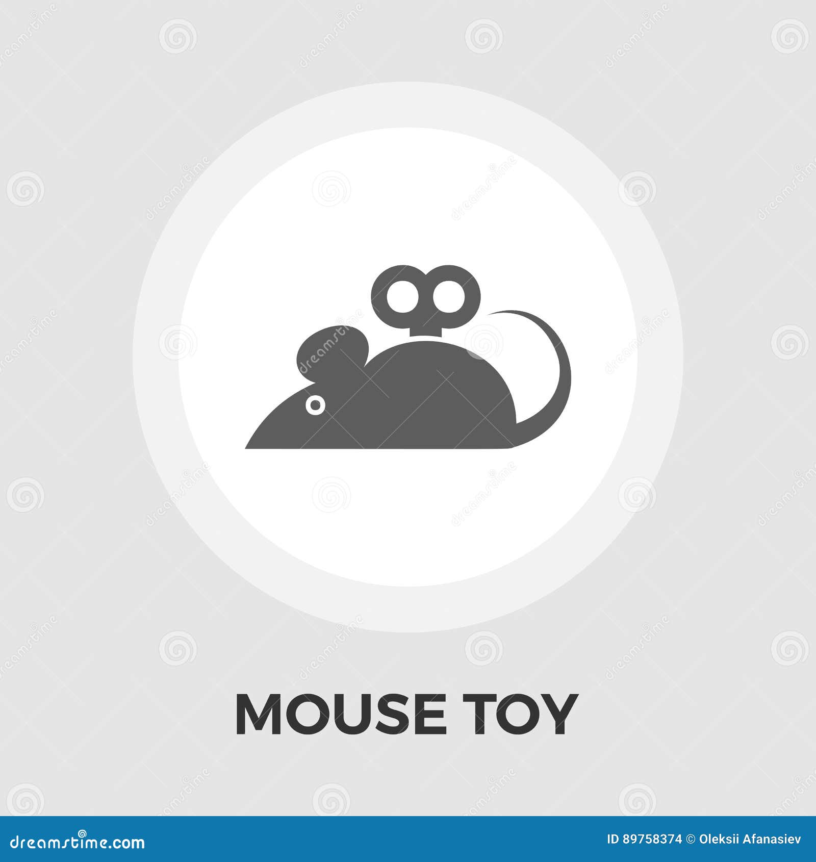 Mouse toy vector flat icon stock vector. Illustration of sign - 89758374