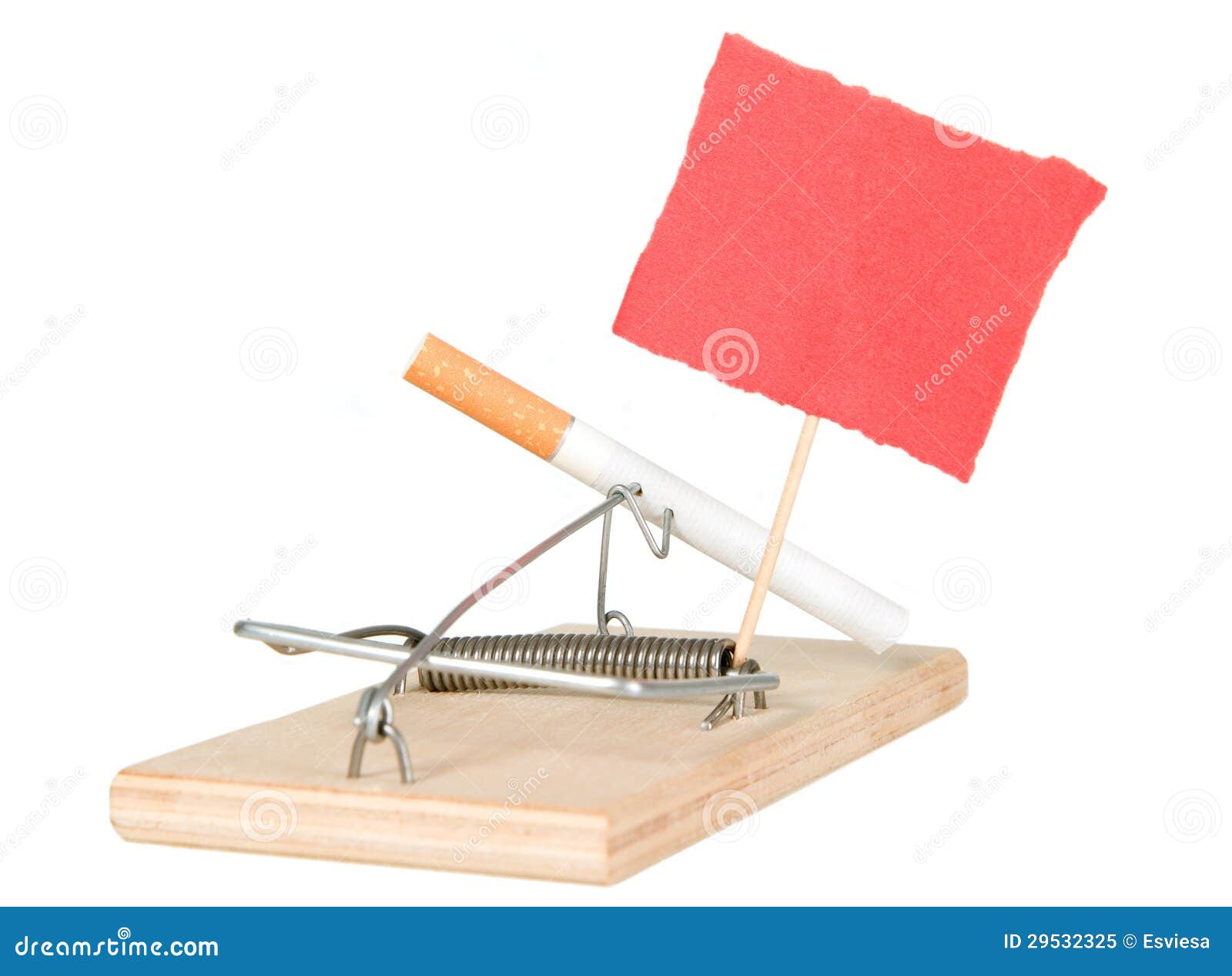 A Mouse Trap with Cigarette Stock Image - Image of danger, cigarette ...