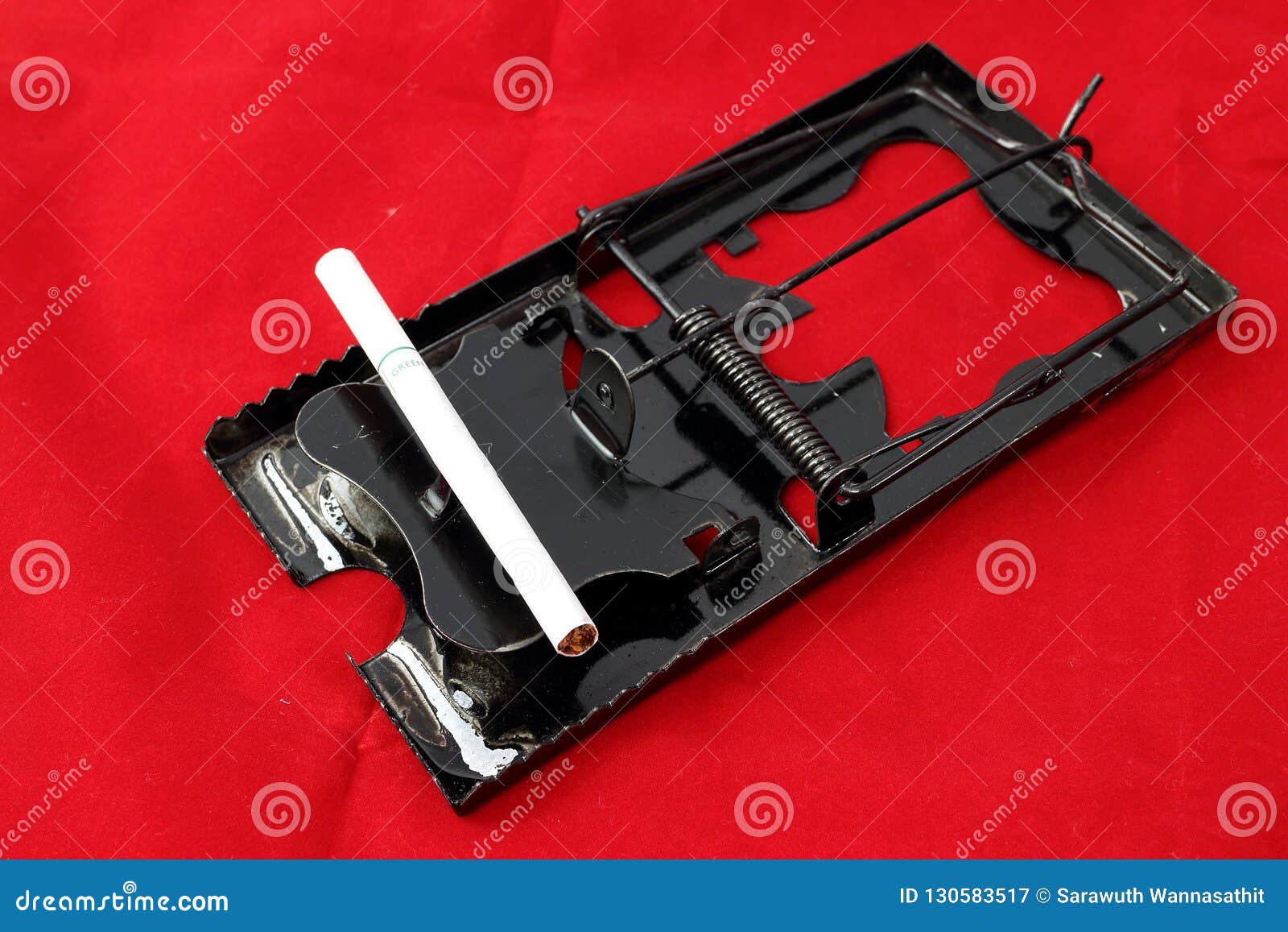 Mouse Trap and Cigarette Bad and Danger Stock Image - Image of narcotic ...