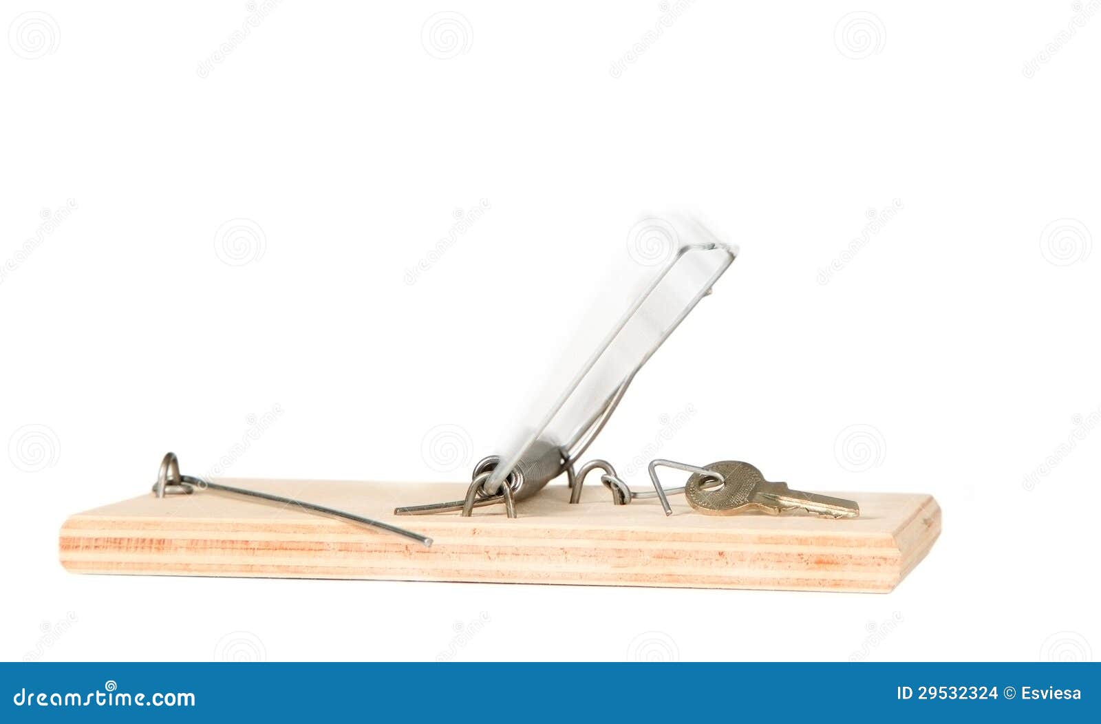 A mouse trap with keys stock photo. Image of wooden, mice - 29532324