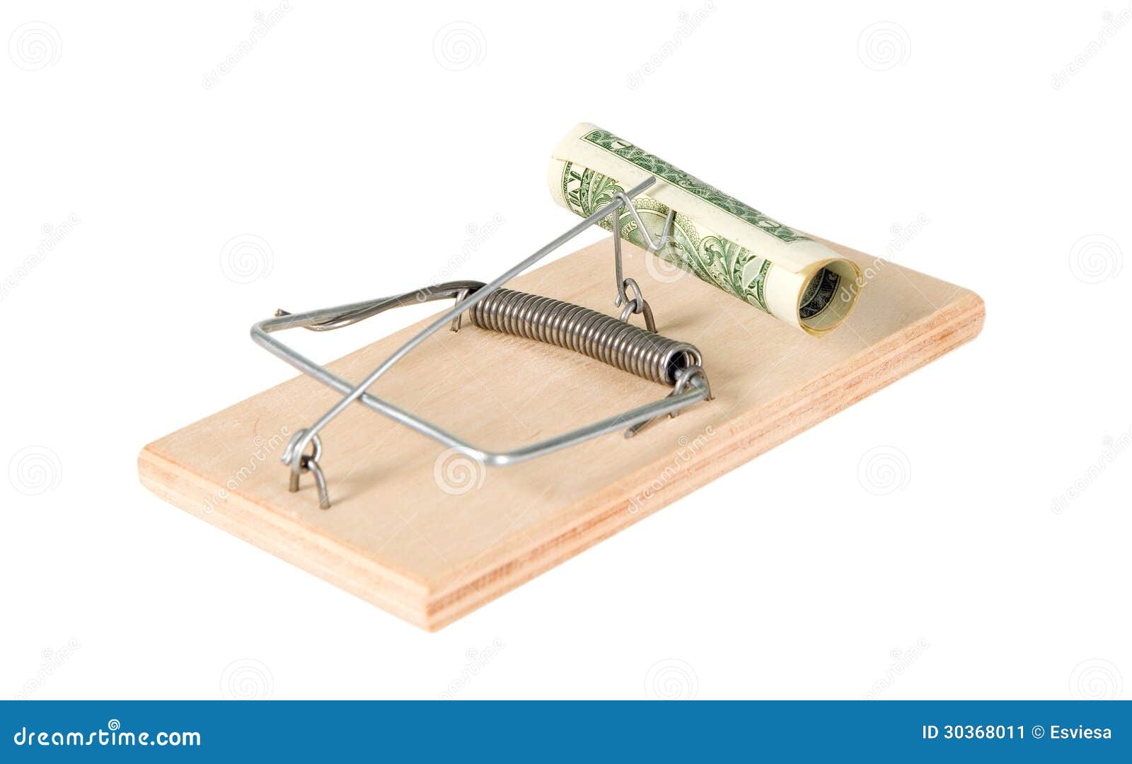 A mouse trap with money stock image. Image of money, incentive - 30368011