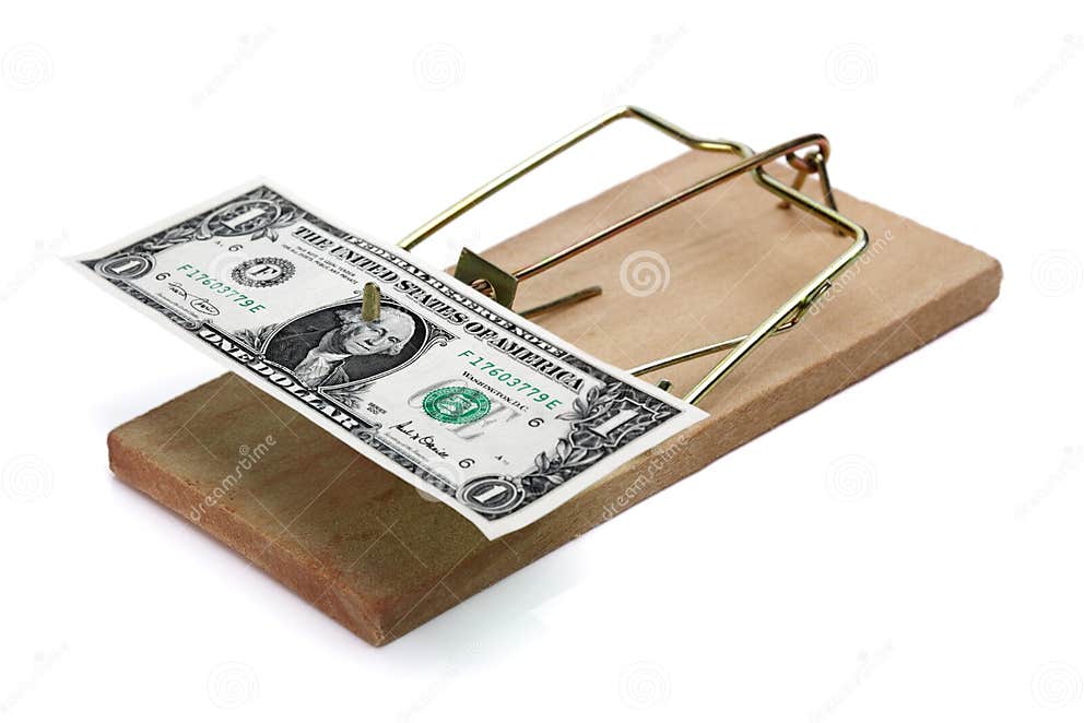 Mouse Trap with Money As Incentive Stock Photo - Image of business ...