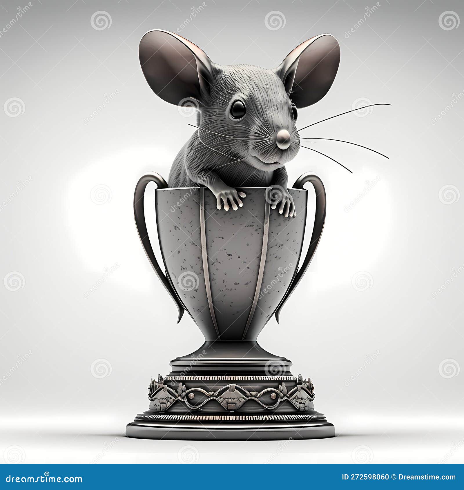 Mouse Trophy. Generative AI Stock Illustration - Illustration of ...