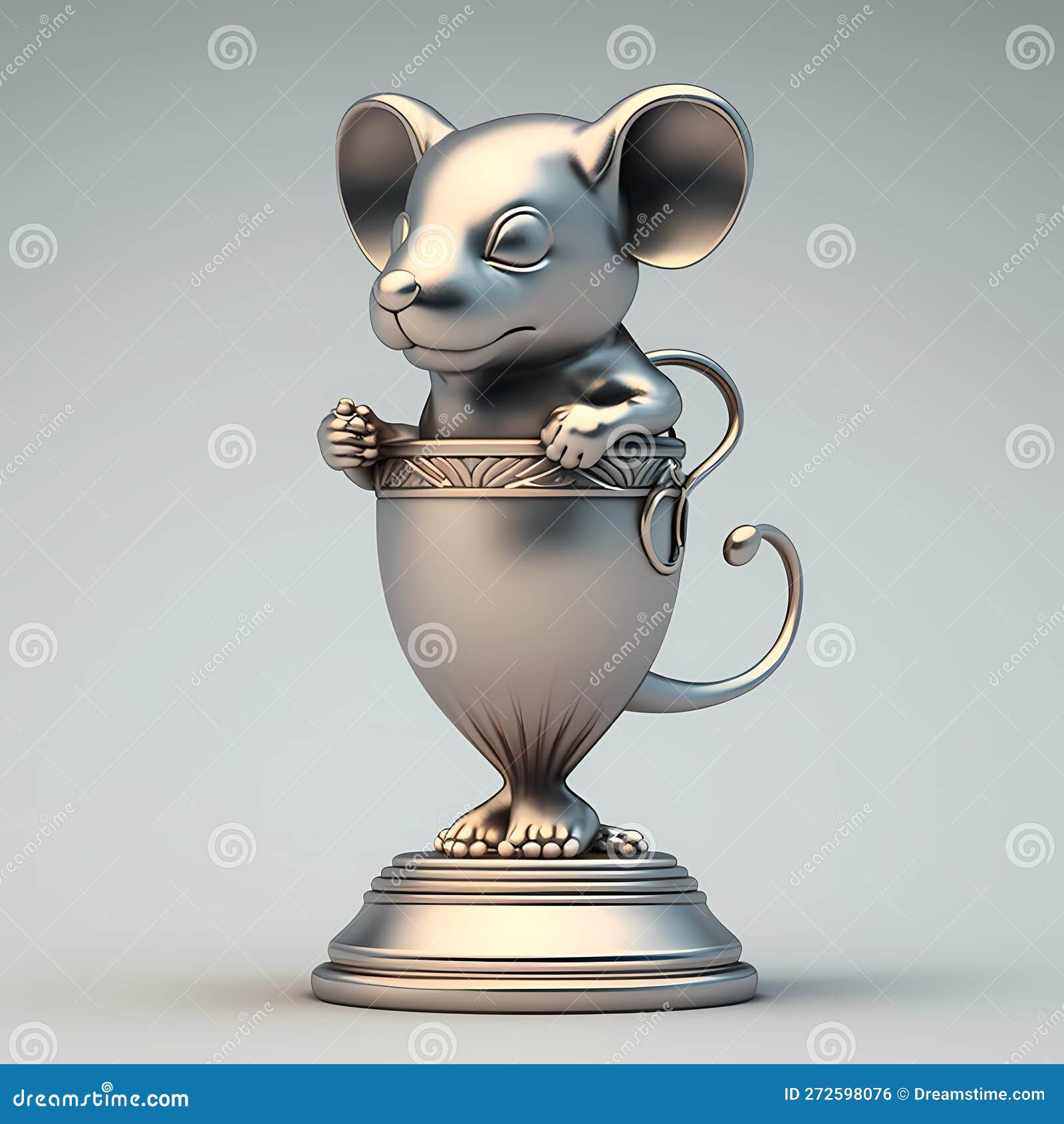 Mouse Trophy. Generative AI Stock Illustration - Illustration of ...