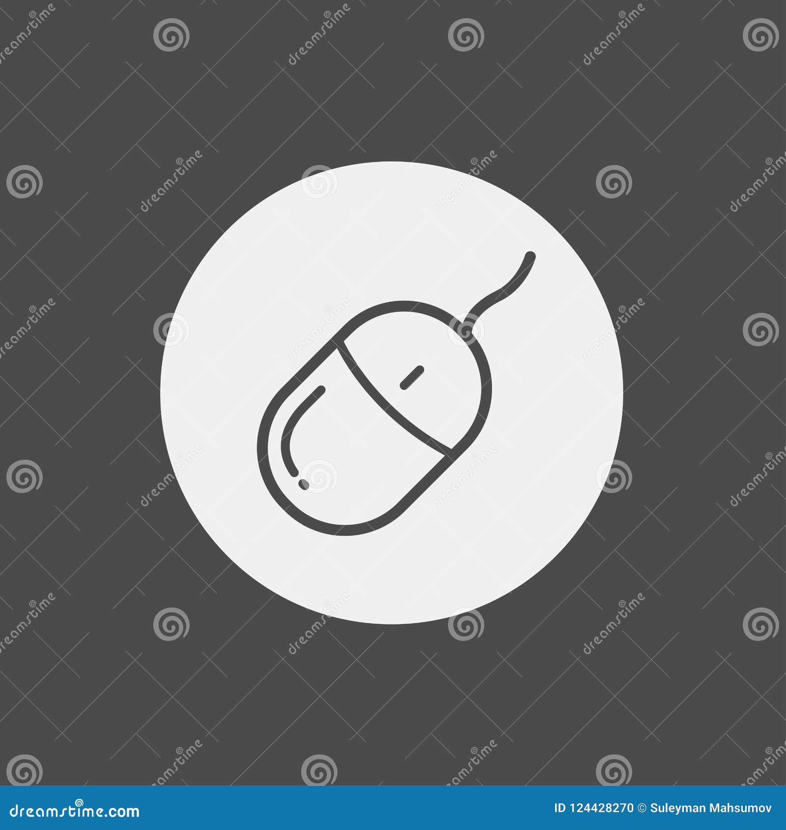 Mouse Vector Icon Sign Symbol Stock Vector - Illustration of mouse ...