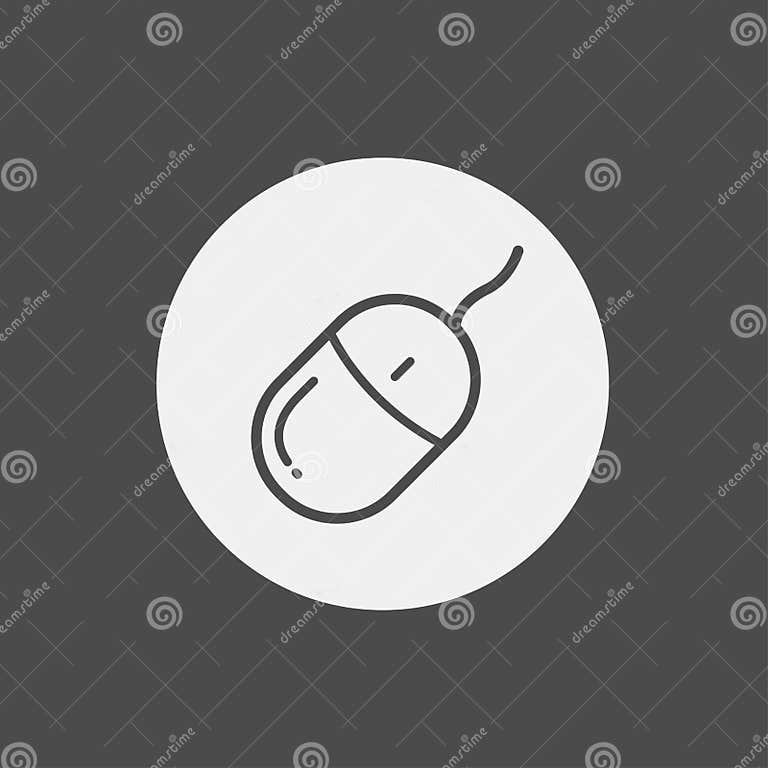 Mouse Vector Icon Sign Symbol Stock Vector - Illustration of mouse ...