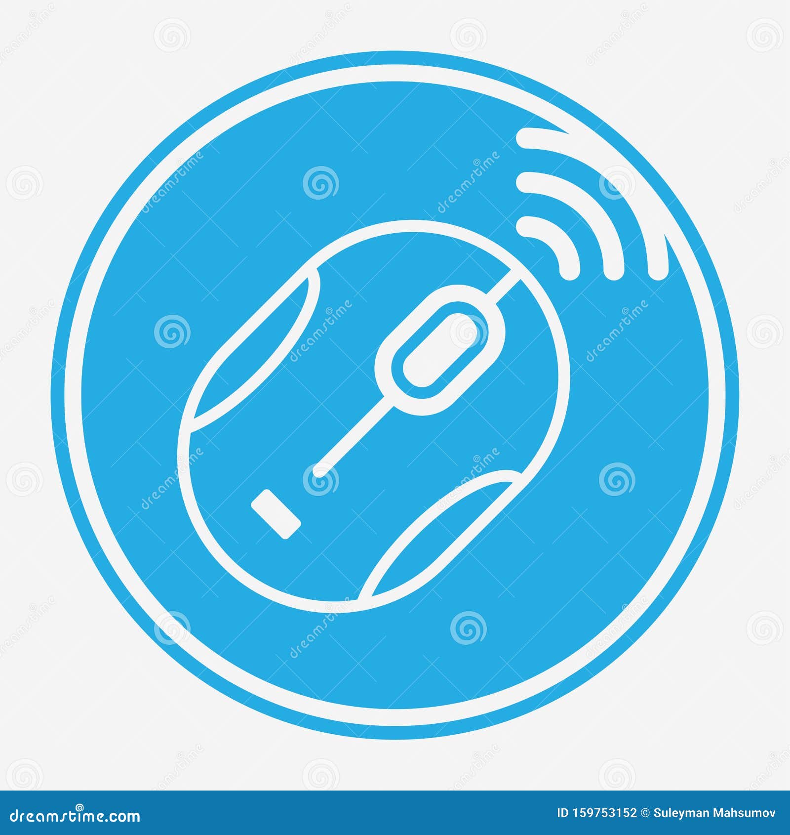 Mouse Vector Icon Sign Symbol Stock Illustration - Illustration of hand ...