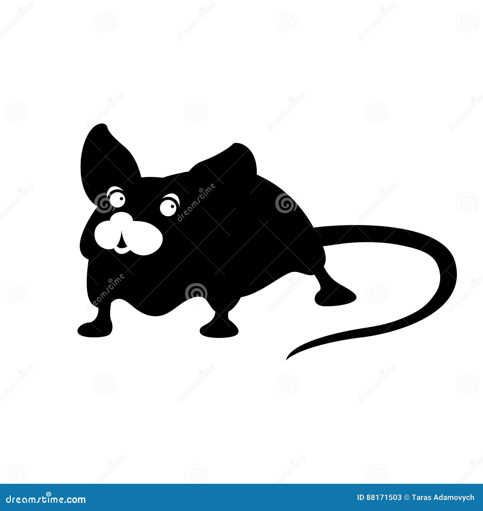 Mouse Vector Illustration Style Flat Stock Vector - Illustration of ...