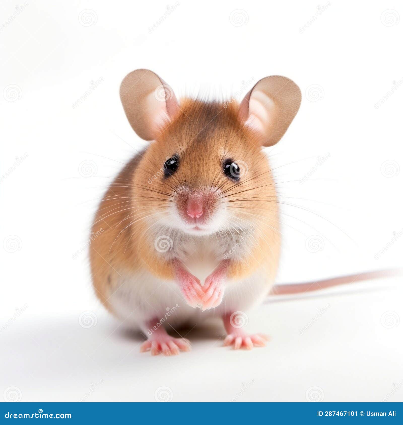 Mouse on White Background. AI Stock Illustration - Illustration of ...