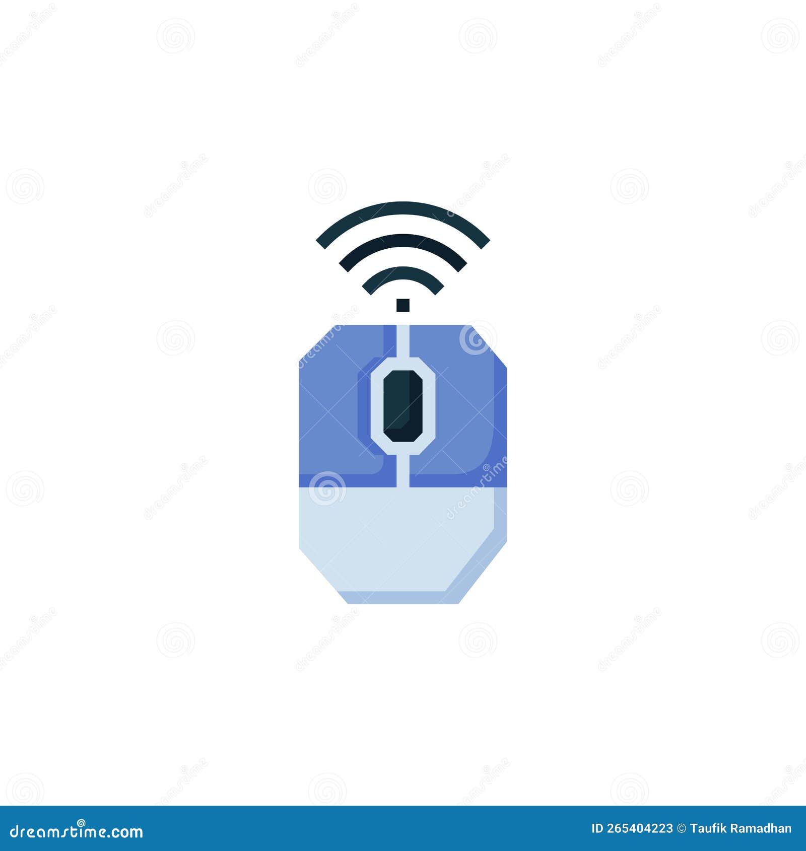 Mouse Wireless Vector Icon. Computer Component Icon Flat Style. Perfect ...