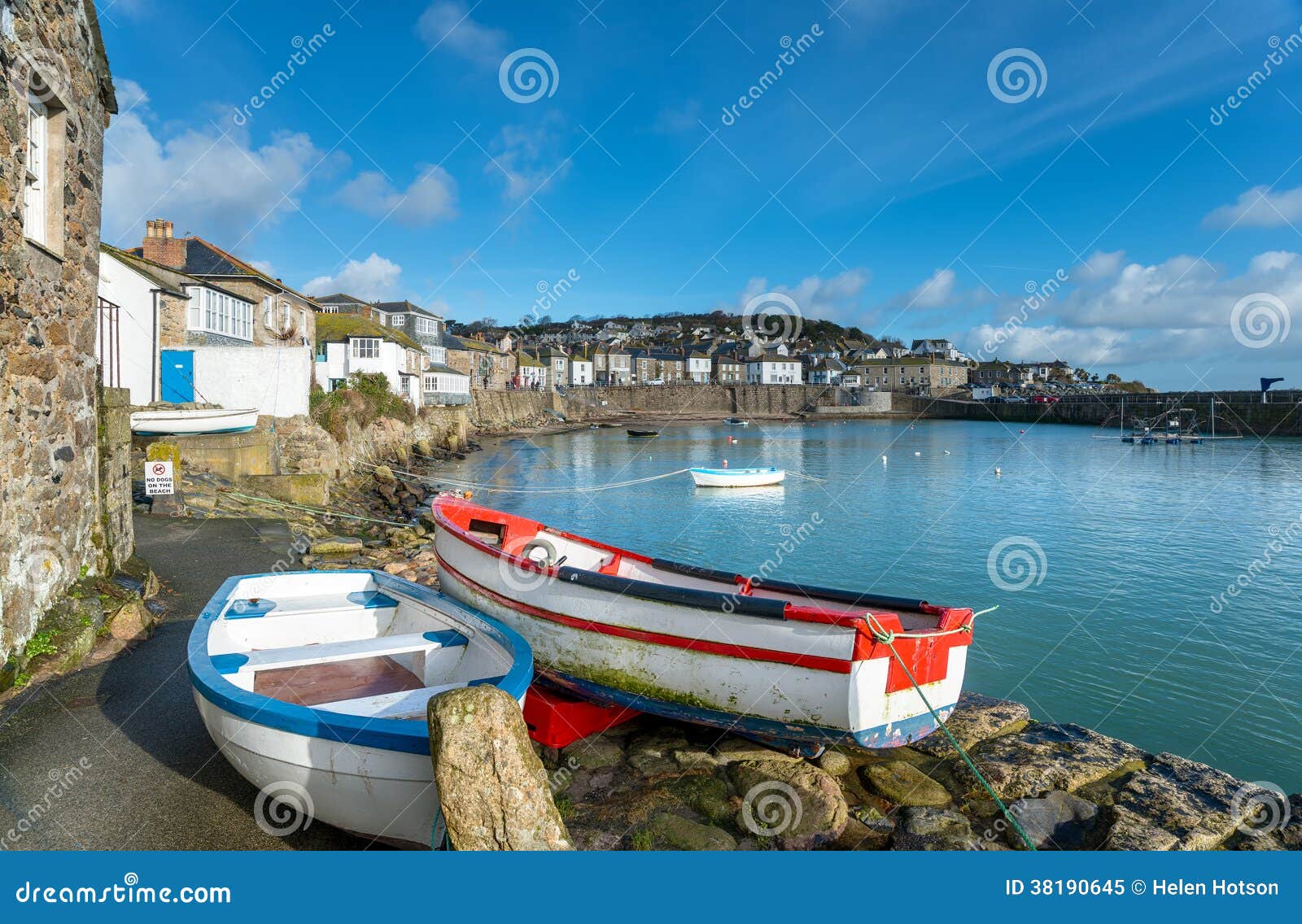 Mousehole Harbour stock image. Image of seascape, mousehole - 38190645