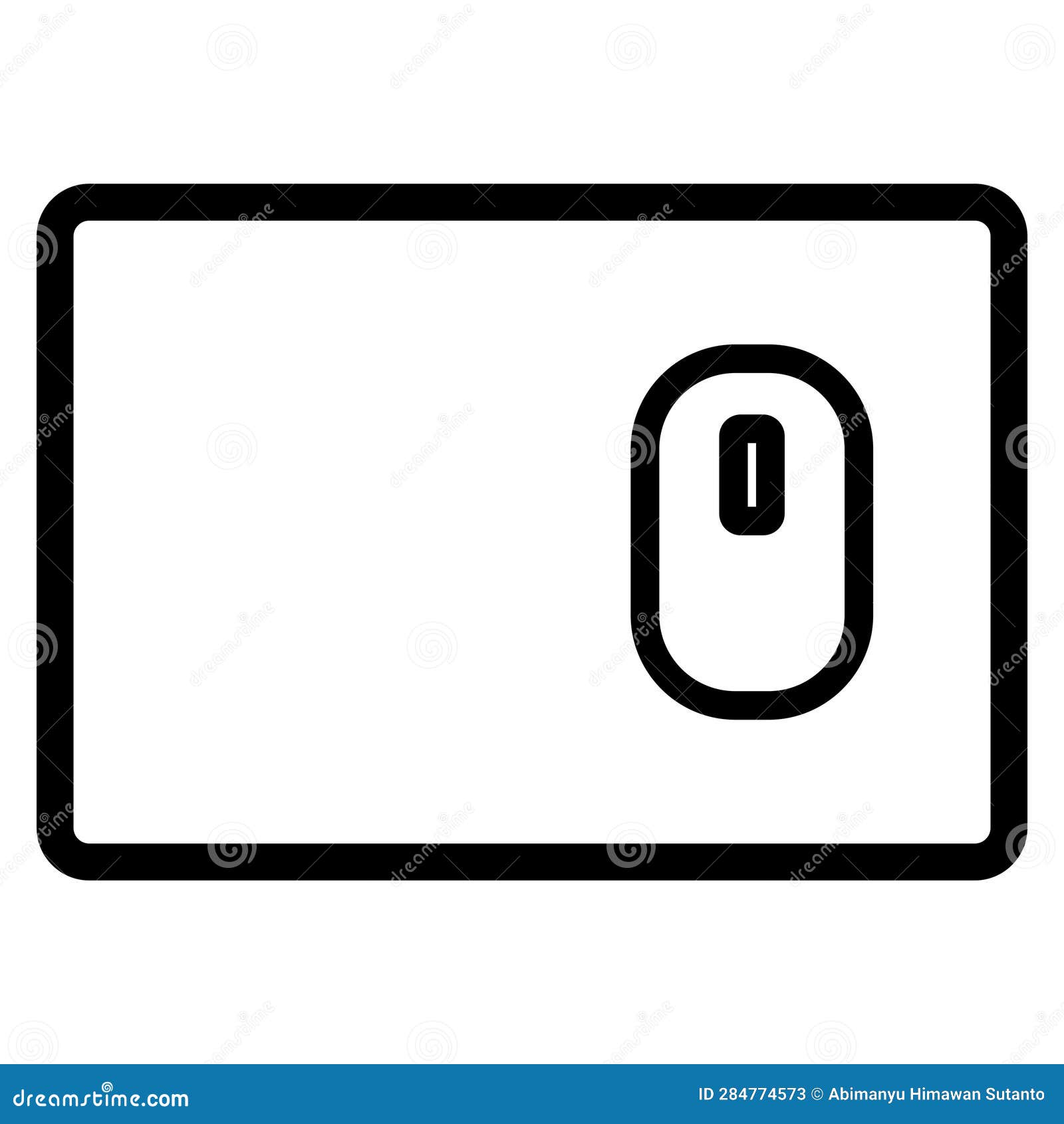 Mousepad icon vector stock vector. Illustration of digital - 284774573