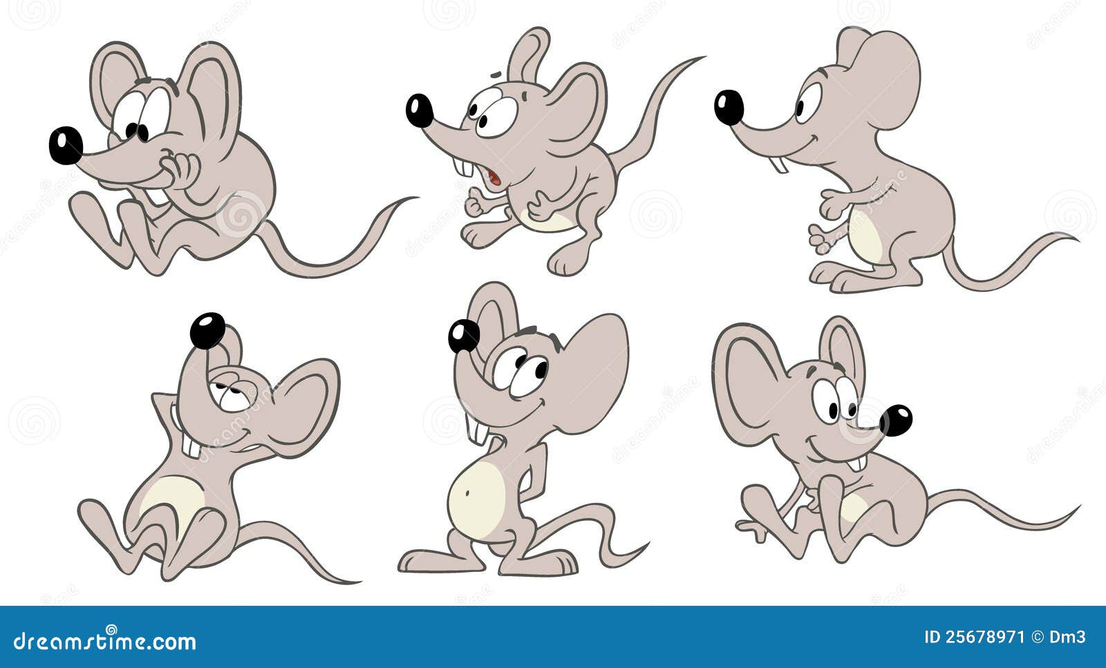 Mouses collection stock vector. Illustration of small - 25678971