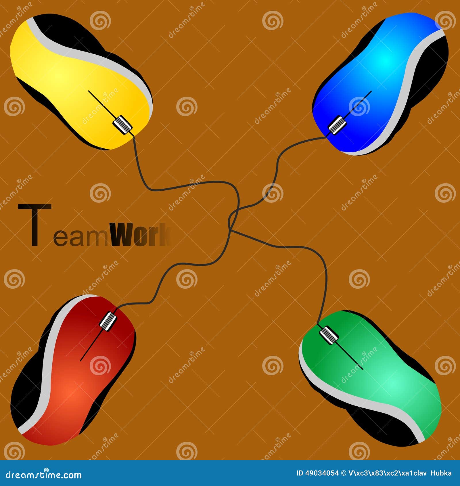 Mouses team work stock illustration. Illustration of hand - 49034054