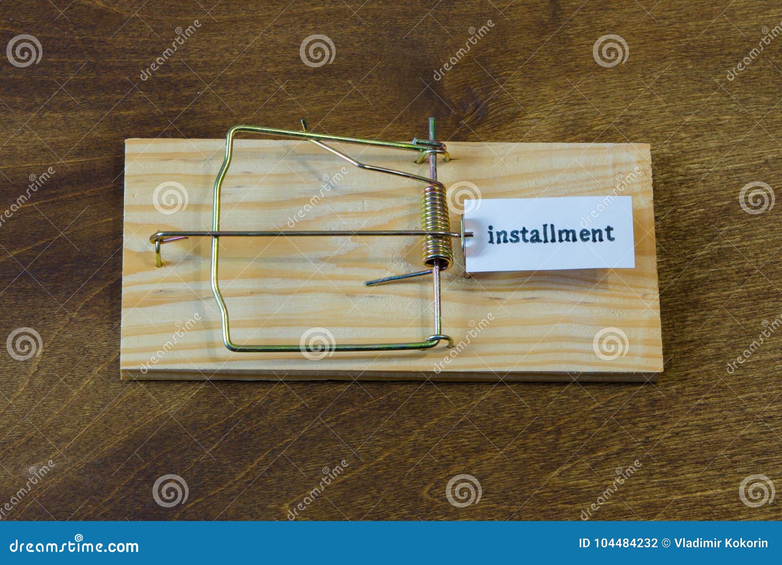 Mousetrap. Do Not Fall for the Bait Stock Photo - Image of hunt, danger ...