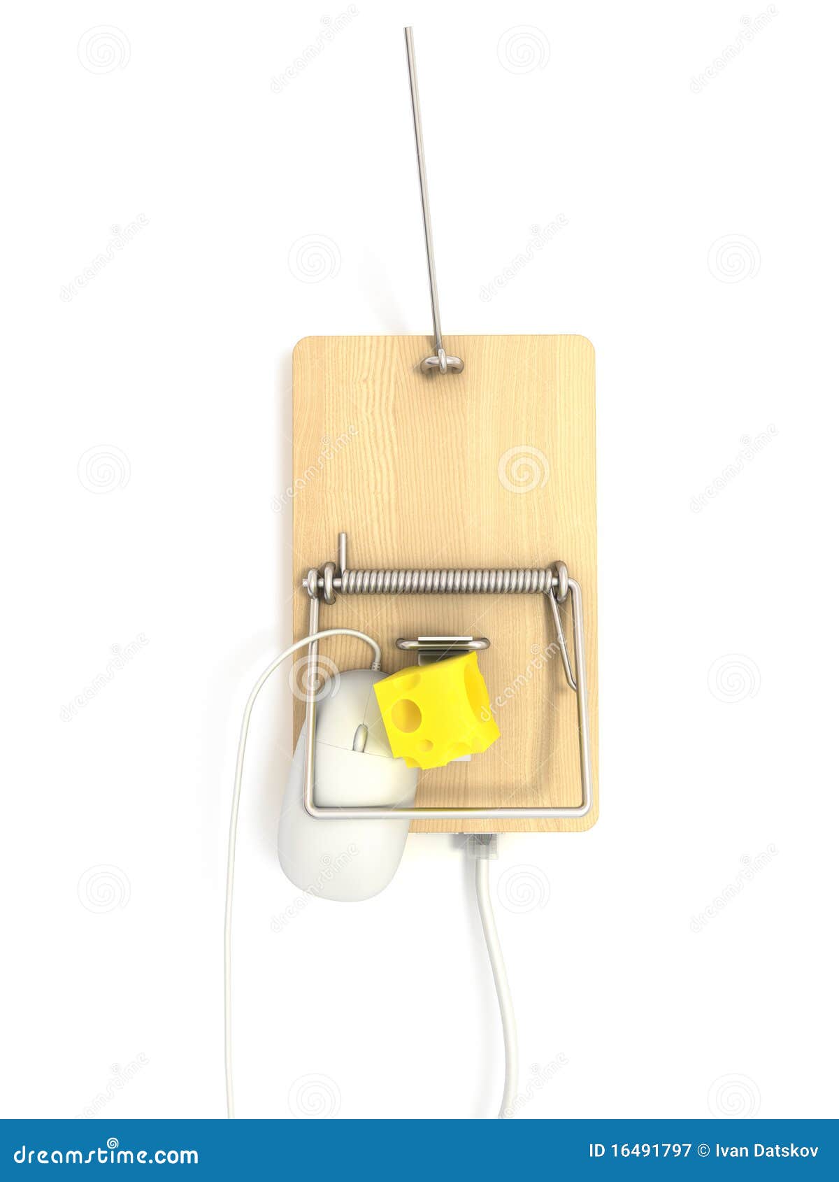 Mousetrap on lan port stock image. Image of cable, control - 16491797
