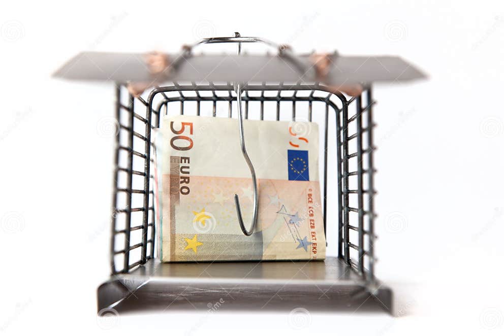 Mousetrap with Money stock image. Image of enticement - 29693737
