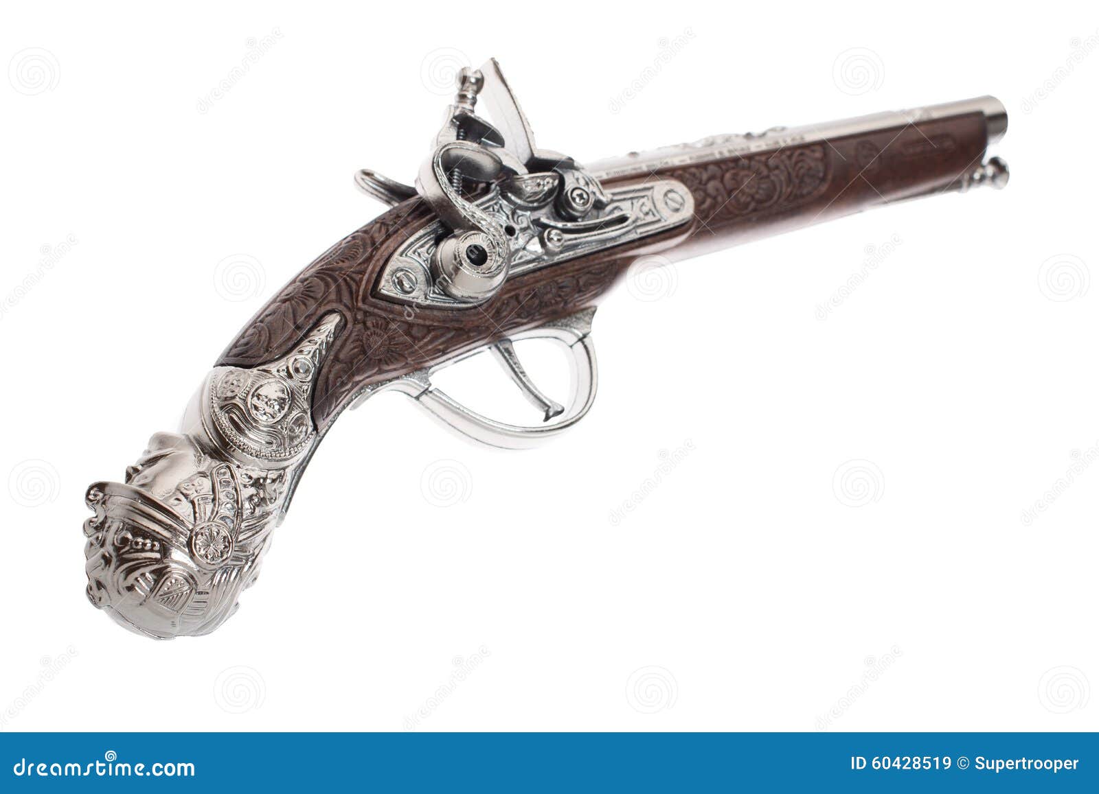 Mousquet Antique Sur Le Fond Blanc Image stock - Image du pirate ...