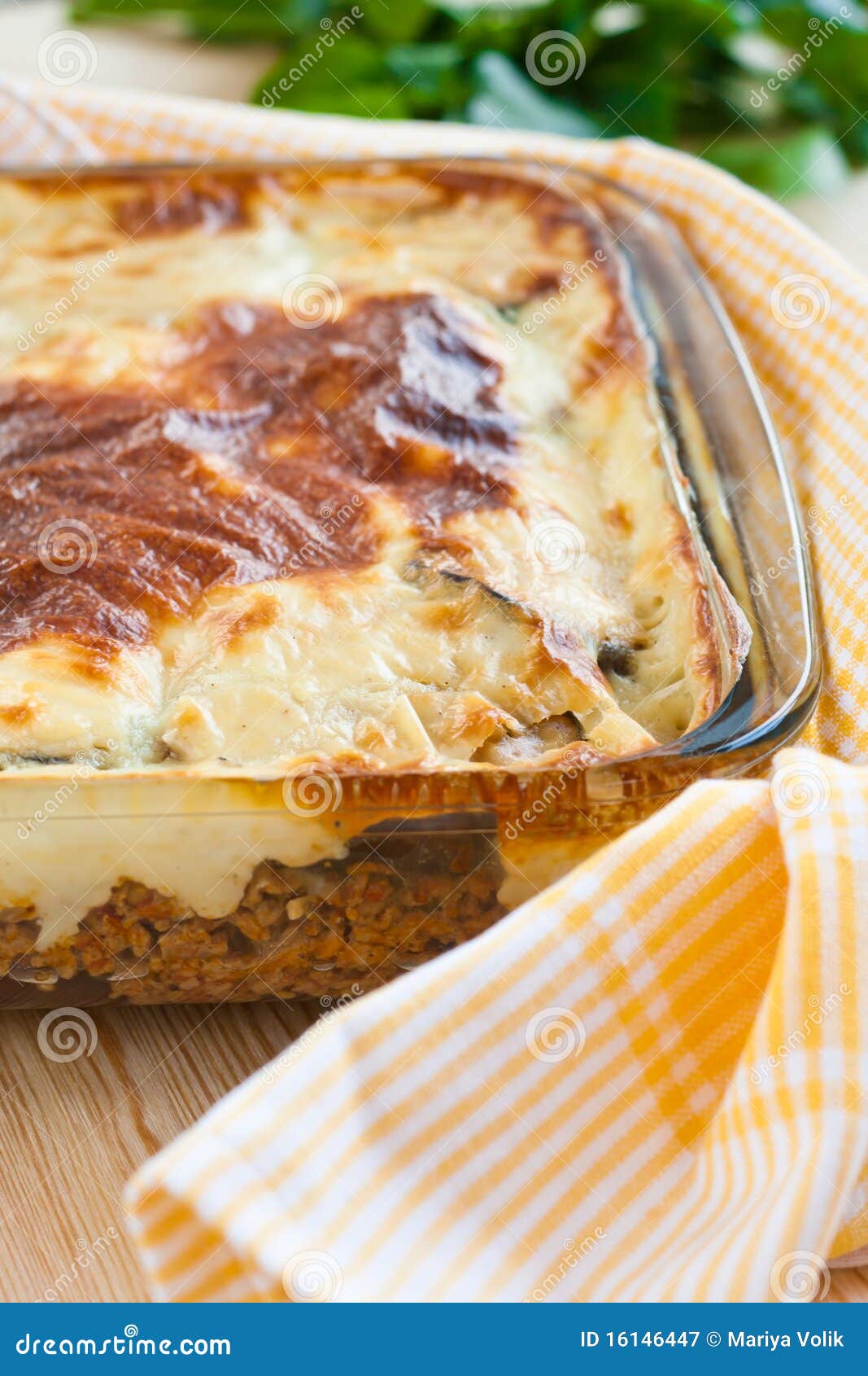 Moussaka stock image. Image of aubergine, greek, moussaka - 16146447