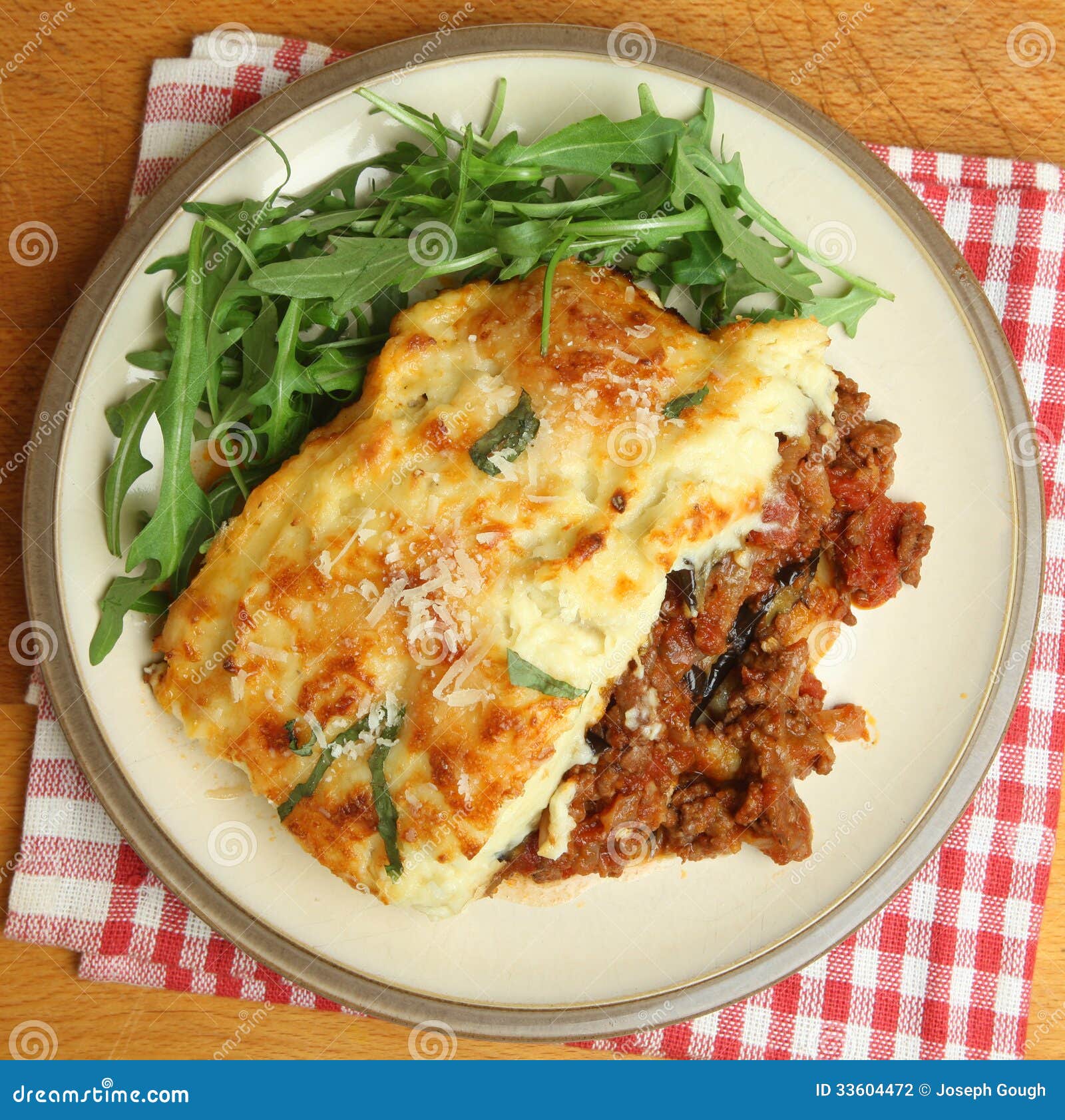 Moussaka Dinner Meal Plate stock photo. Image of mince - 33604472