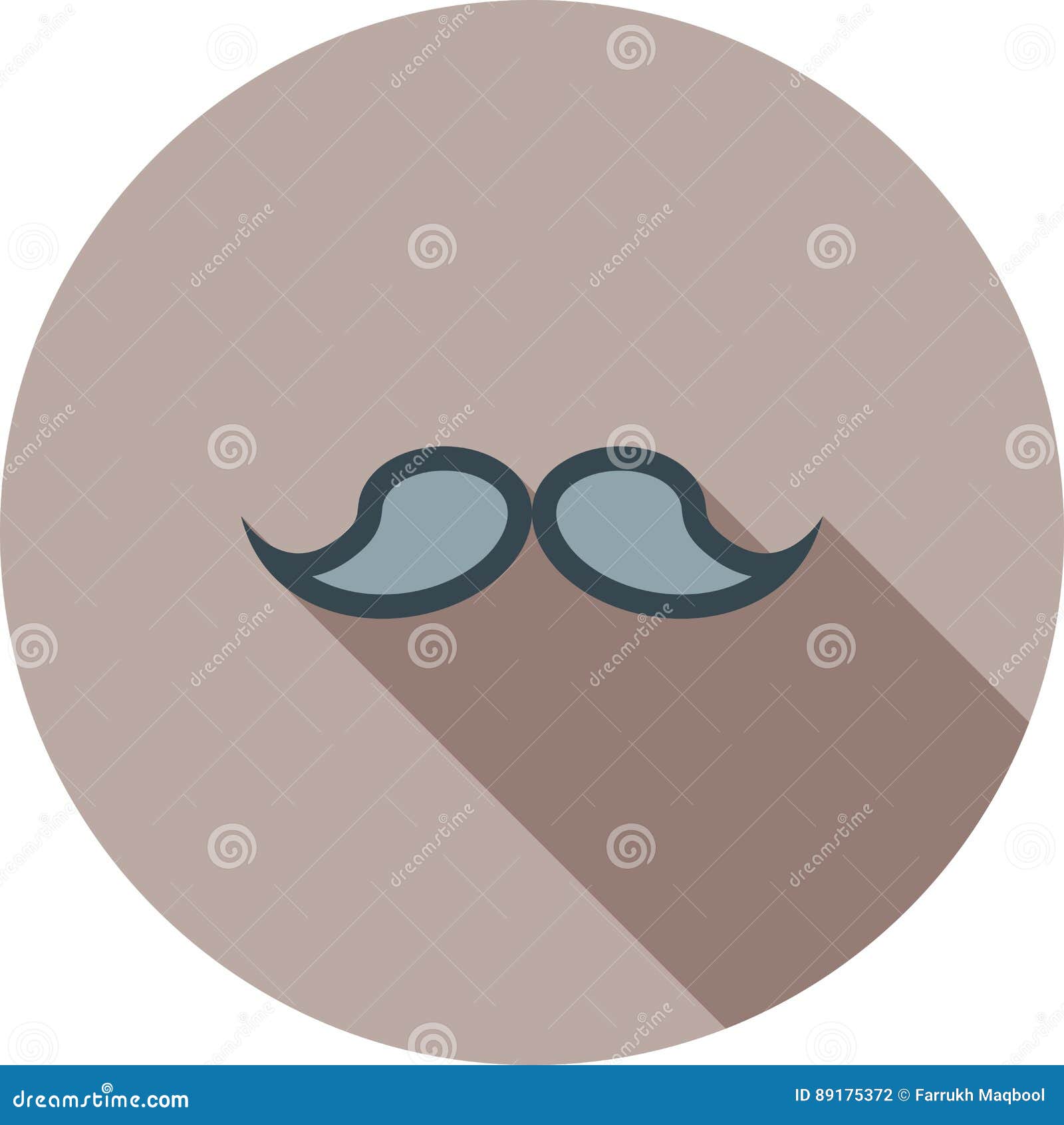 Moustache stock vector. Illustration of hipster, person - 89175372