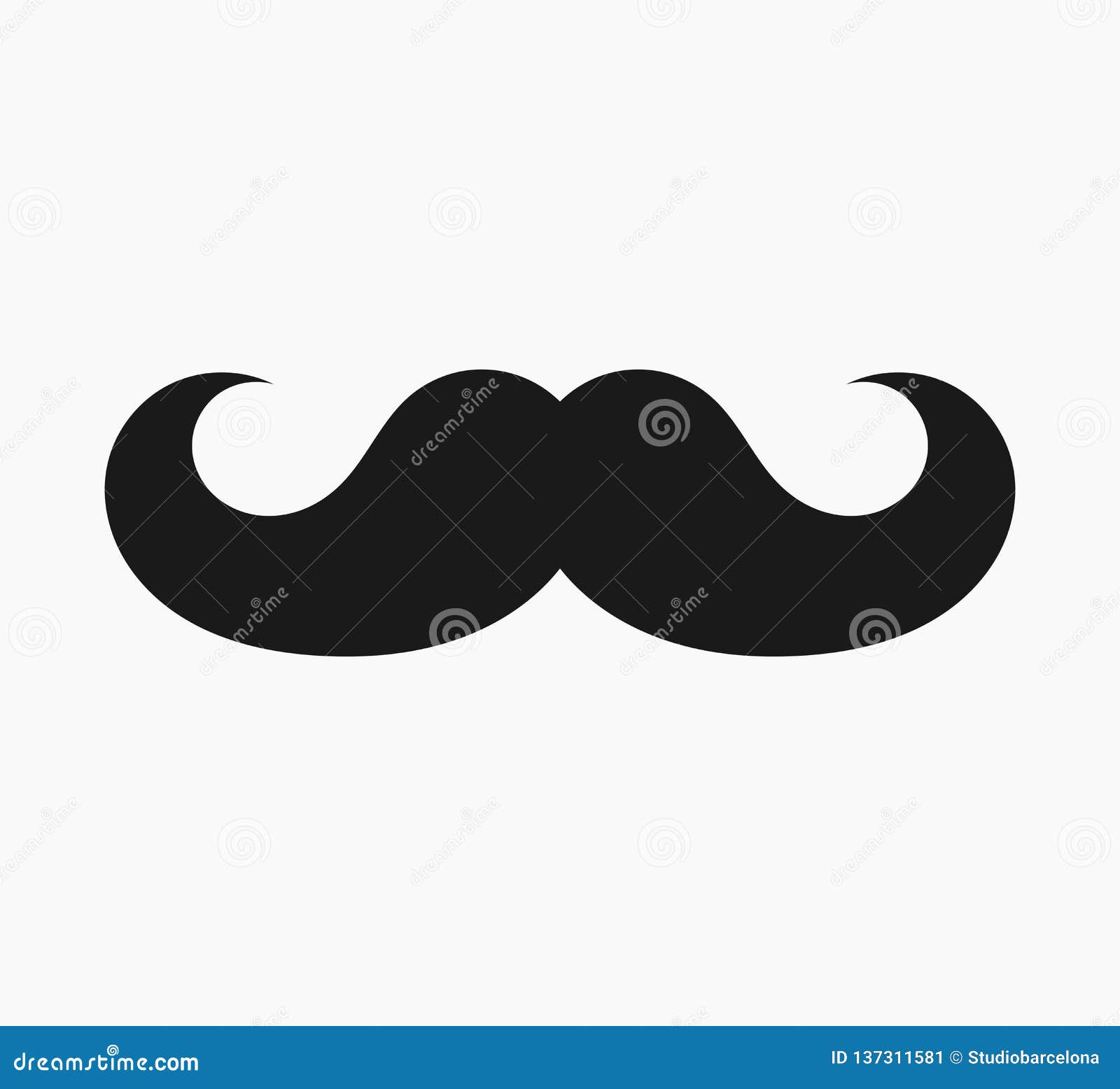 Moustache Vector Illustration | CartoonDealer.com #33206948