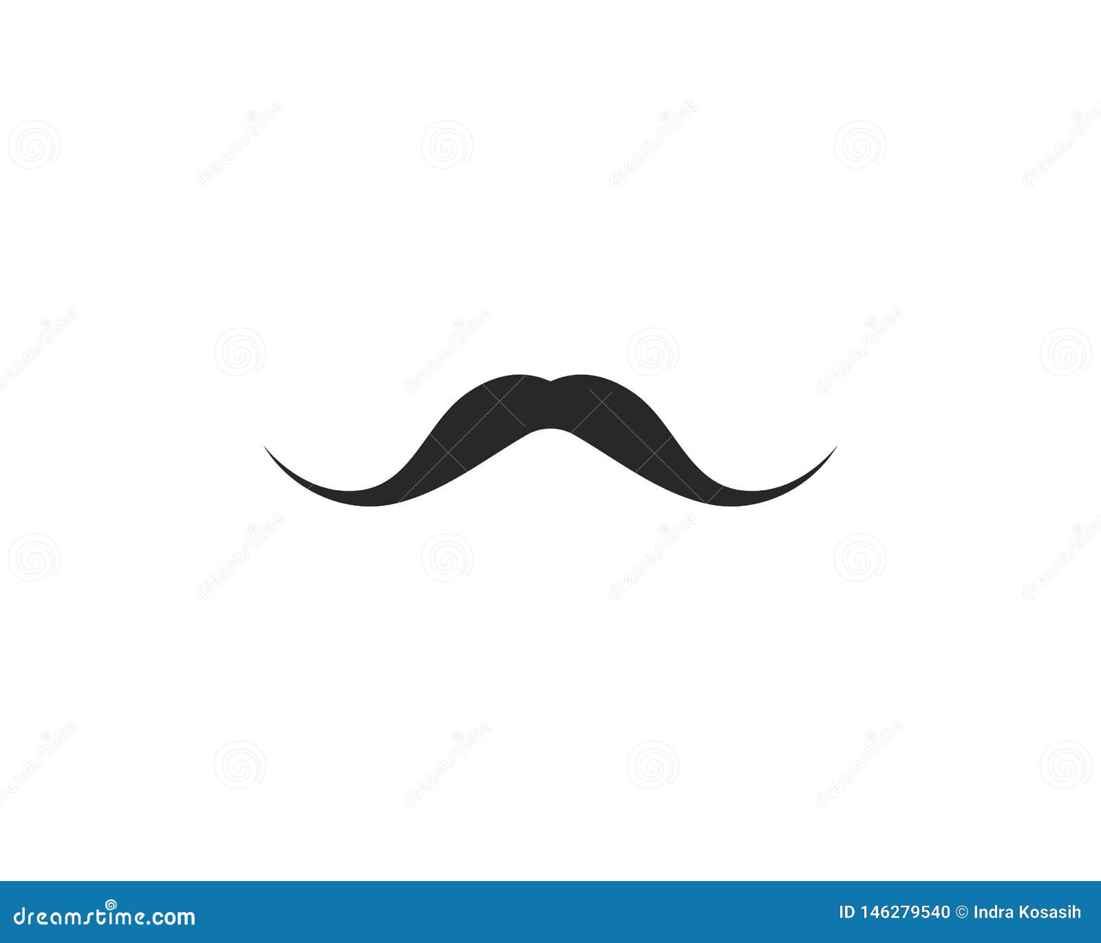 Moustache Logo Template Vector Stock Vector - Illustration of face ...