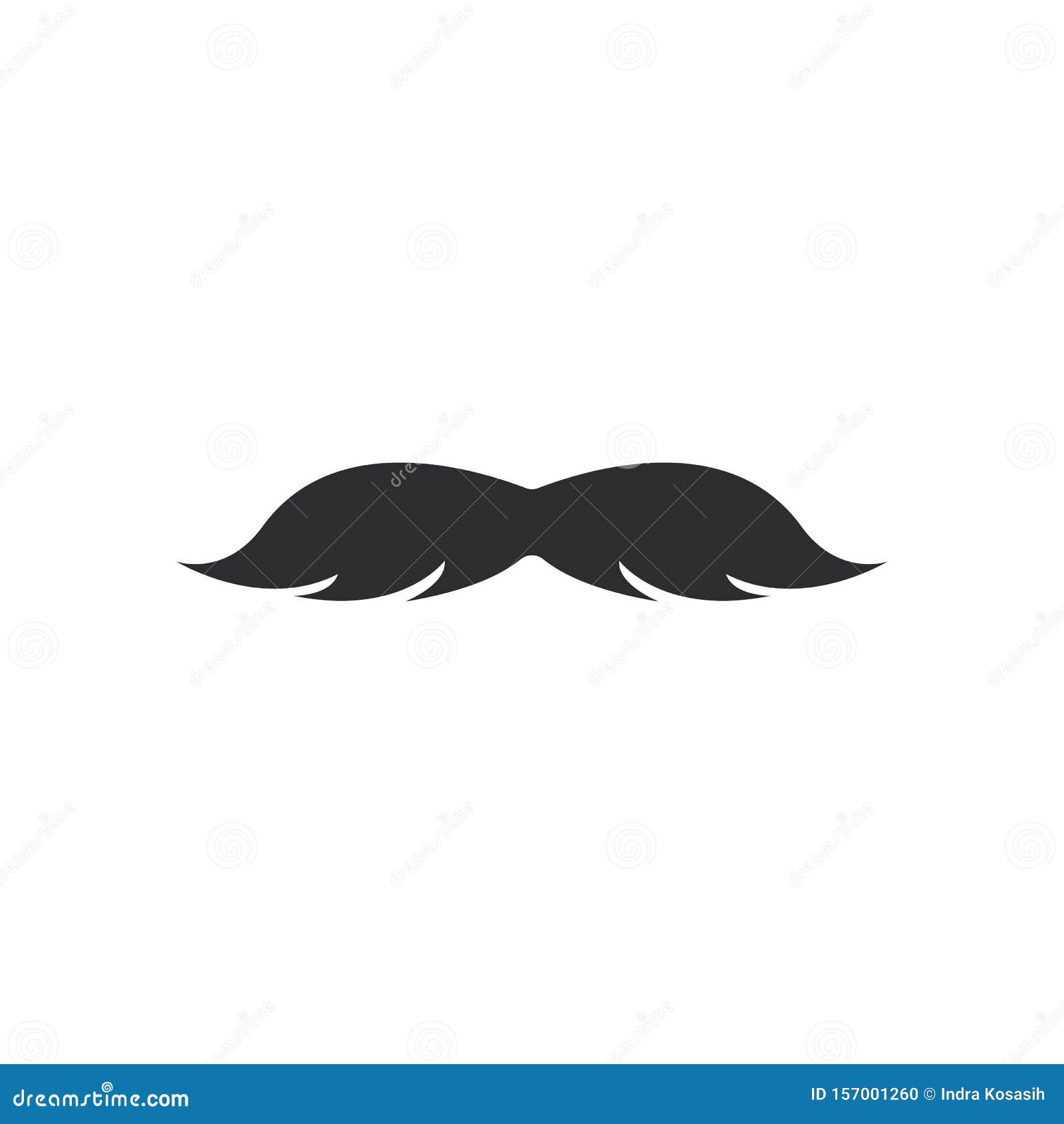 Moustache Logo Template Vector Stock Vector - Illustration of sign ...