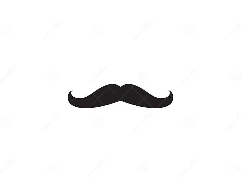 Moustache Logo Vector Template Stock Vector - Illustration of fashion ...